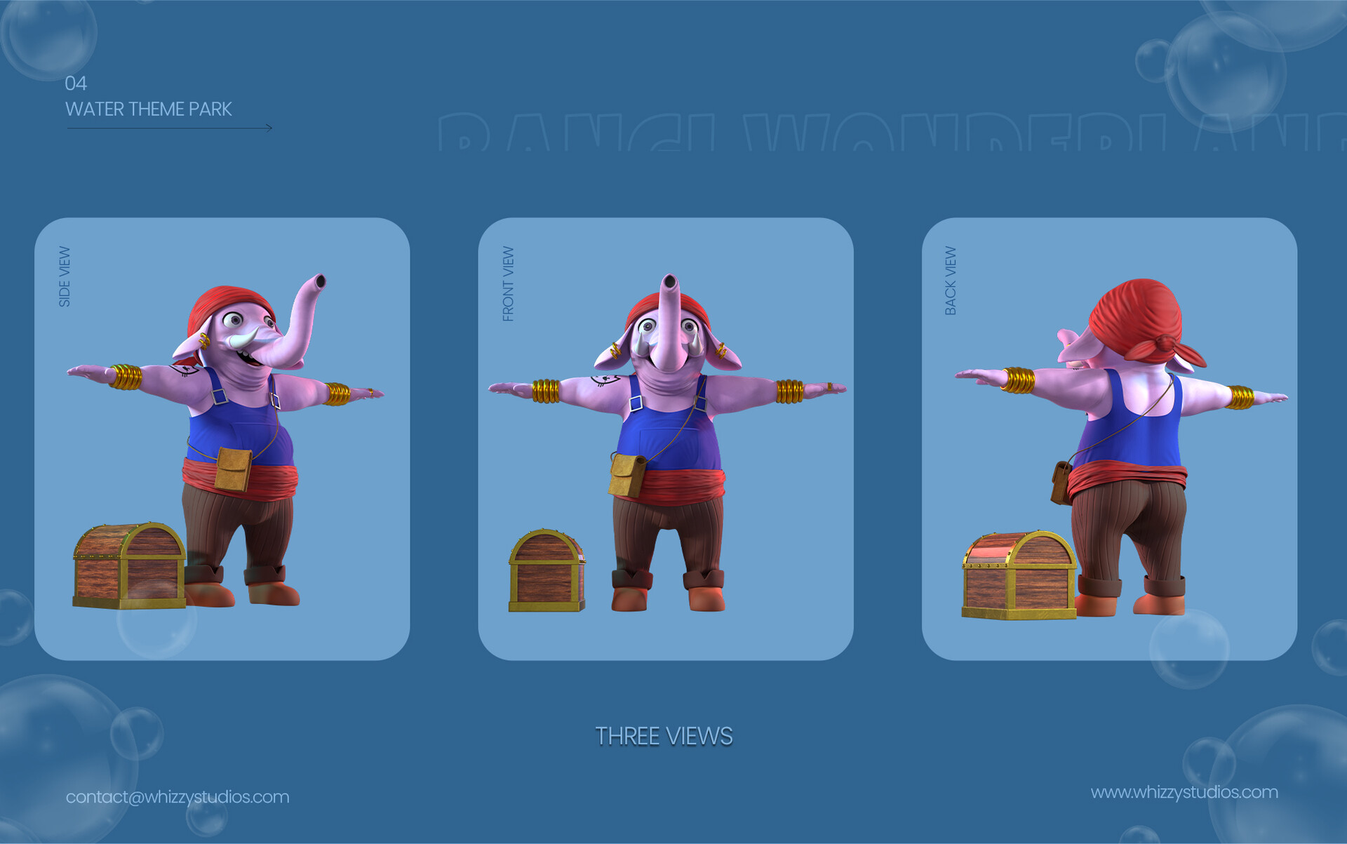 Whizzy Studios - 3D Character Design | BANGI The Wonderland