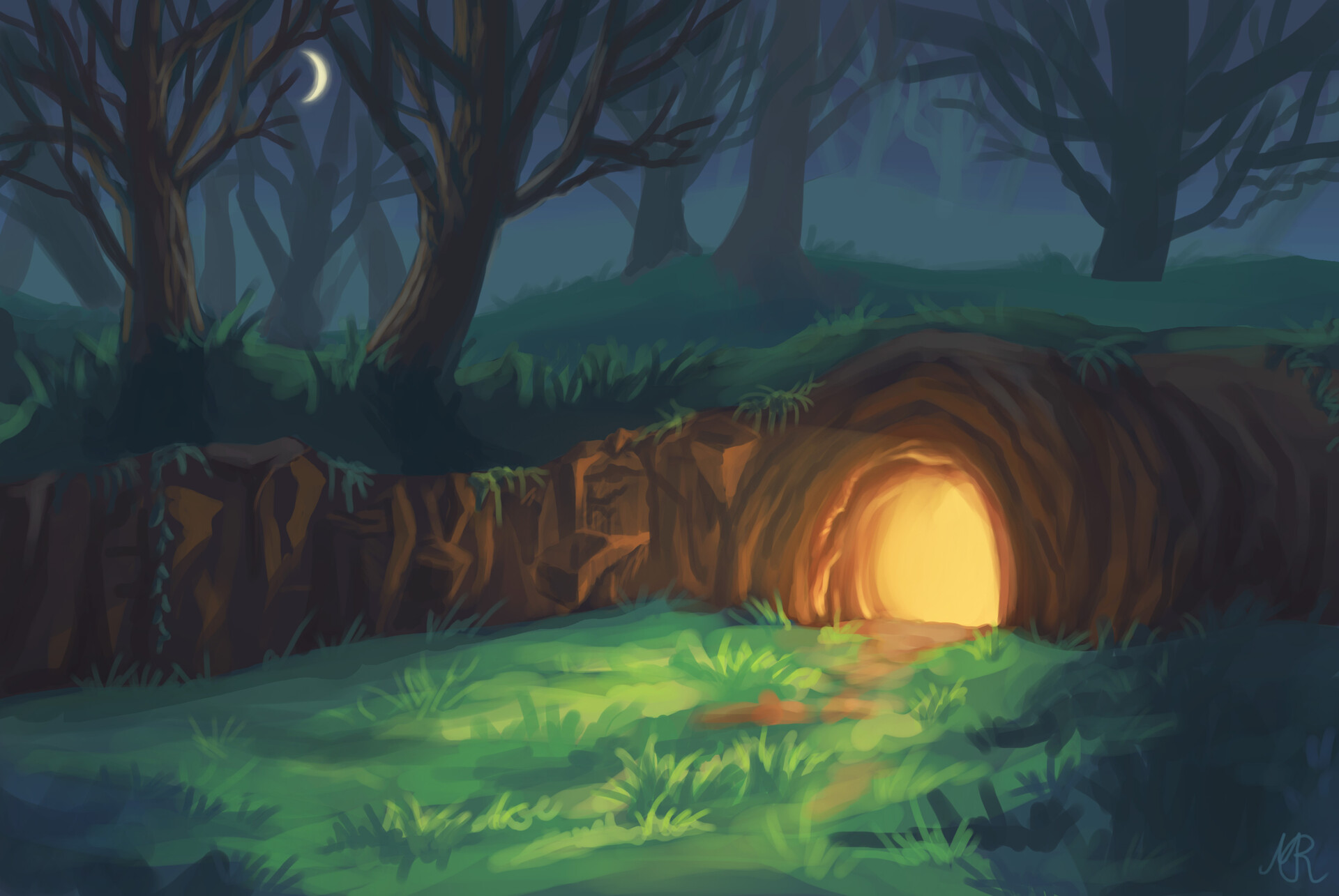 ArtStation - Magical cave