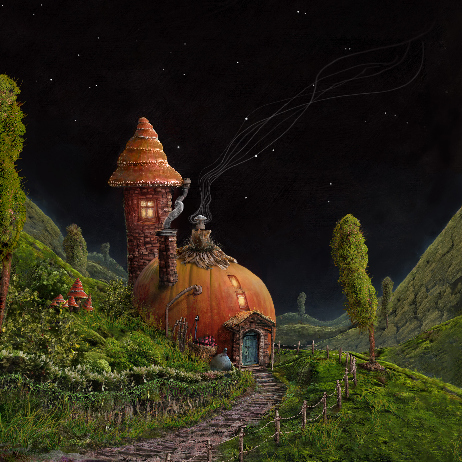 ArtStation - Samorost inspired cottage