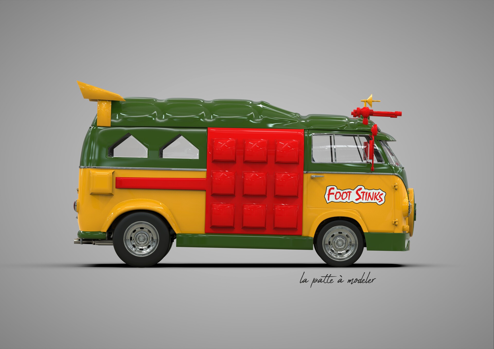 LA PATTE A MODELER - Teenage Mutant Ninja Turtles van