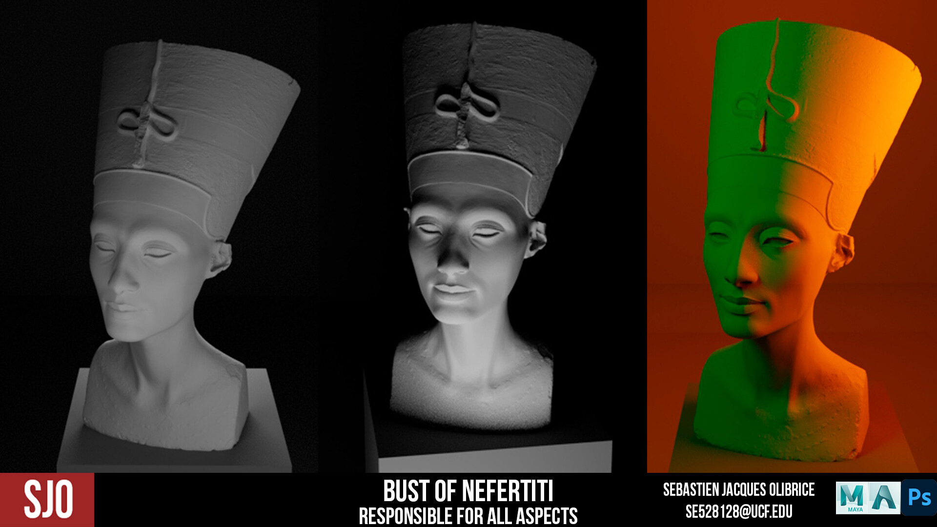 ArtStation - Bust of Nefertiti - Lighting