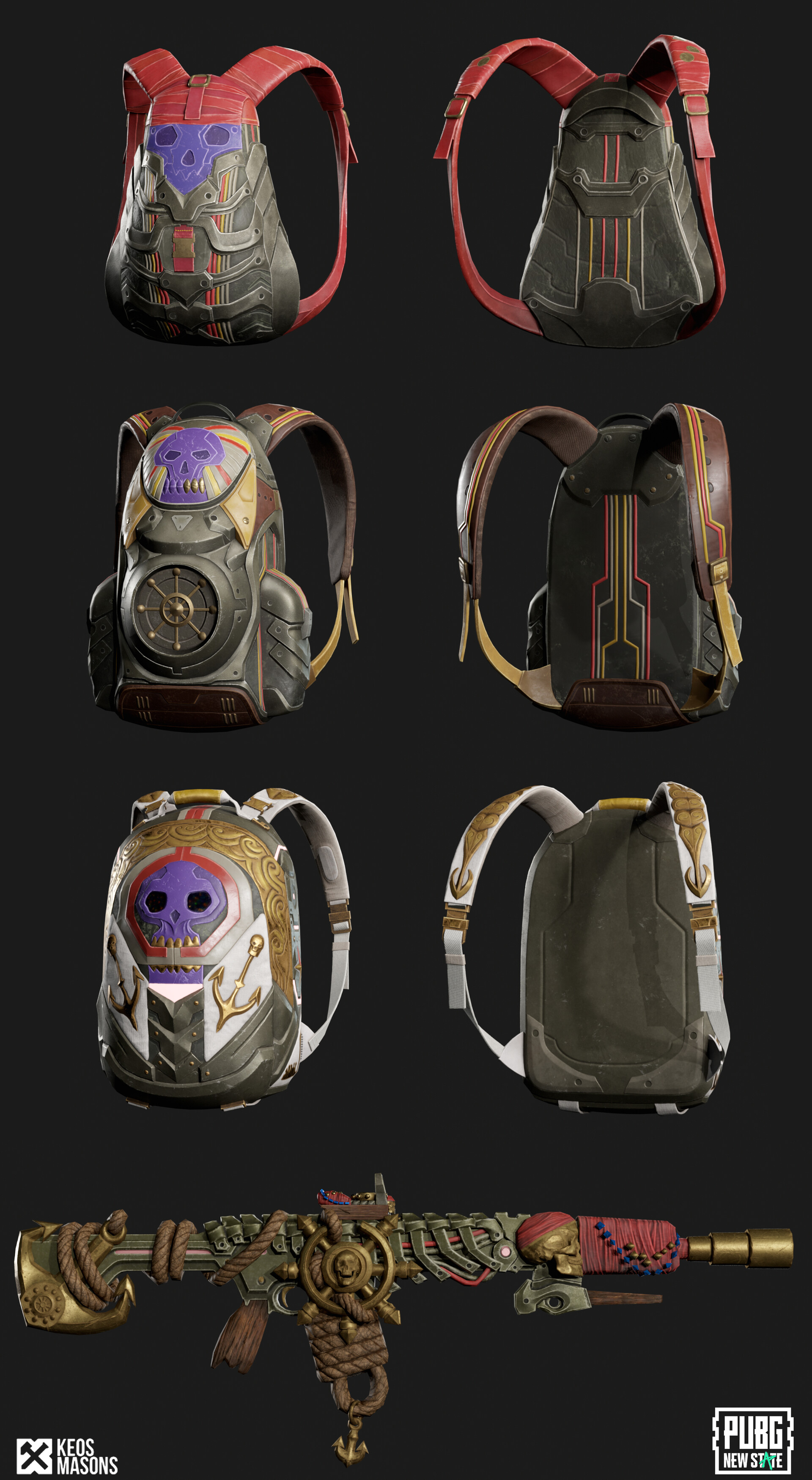 KEOS MASONS - PUBG - Carribean Ghost Costume