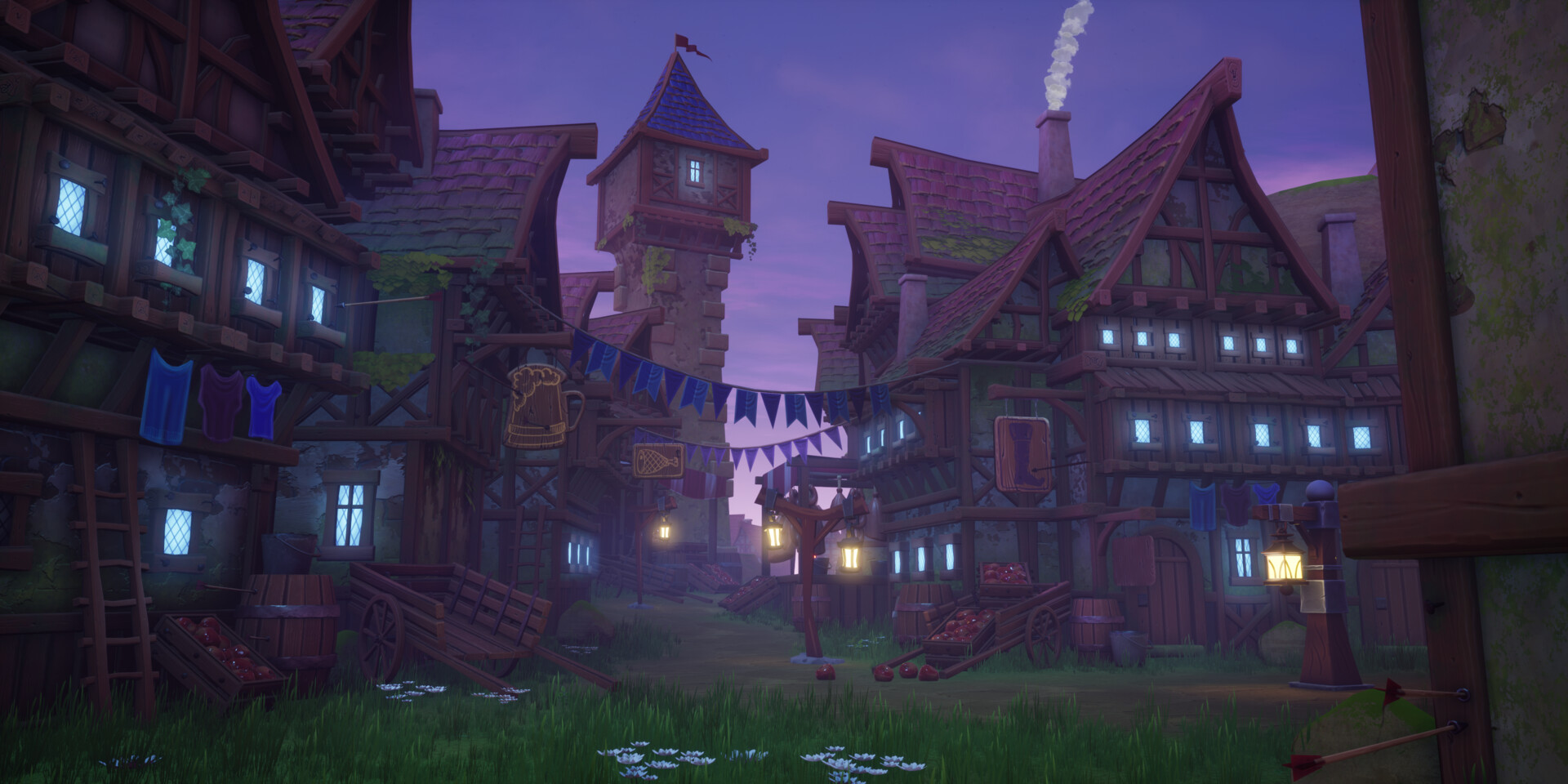 Naseem Ul Hasan - Stylized Medieval Town(Relight)