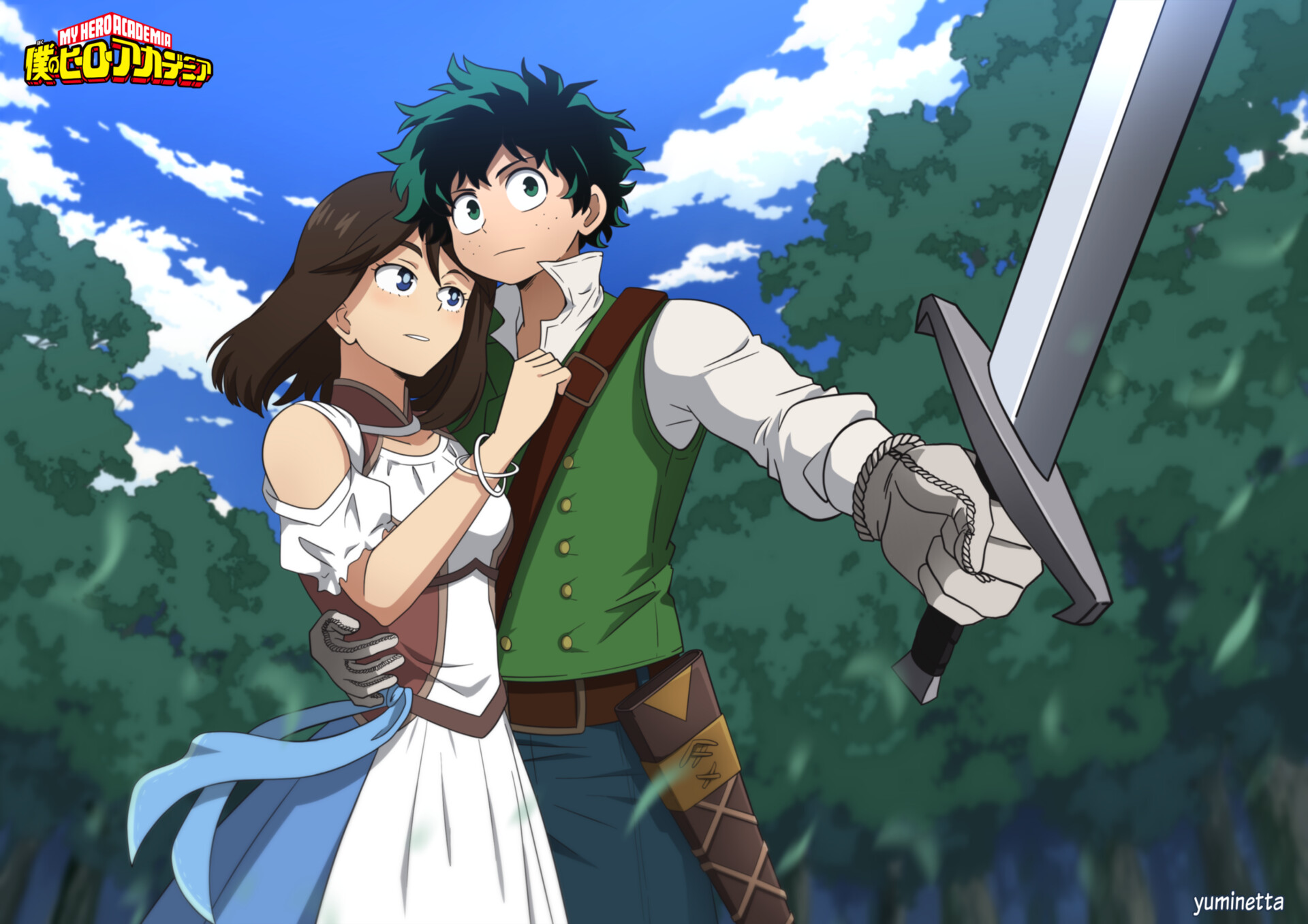 ArtStation - [BNHA Commission - AU version]