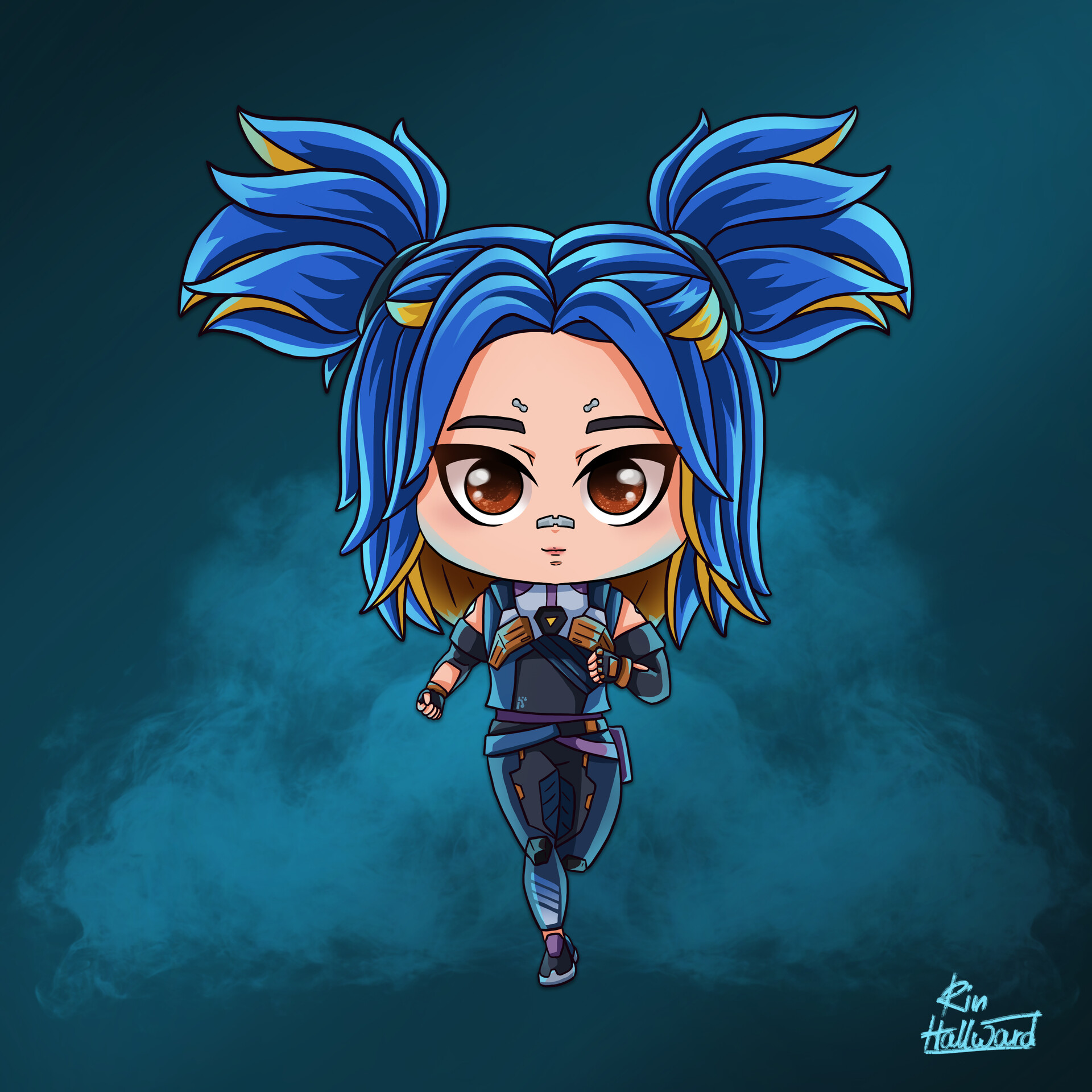 ArtStation - Neon Agent - Valorant