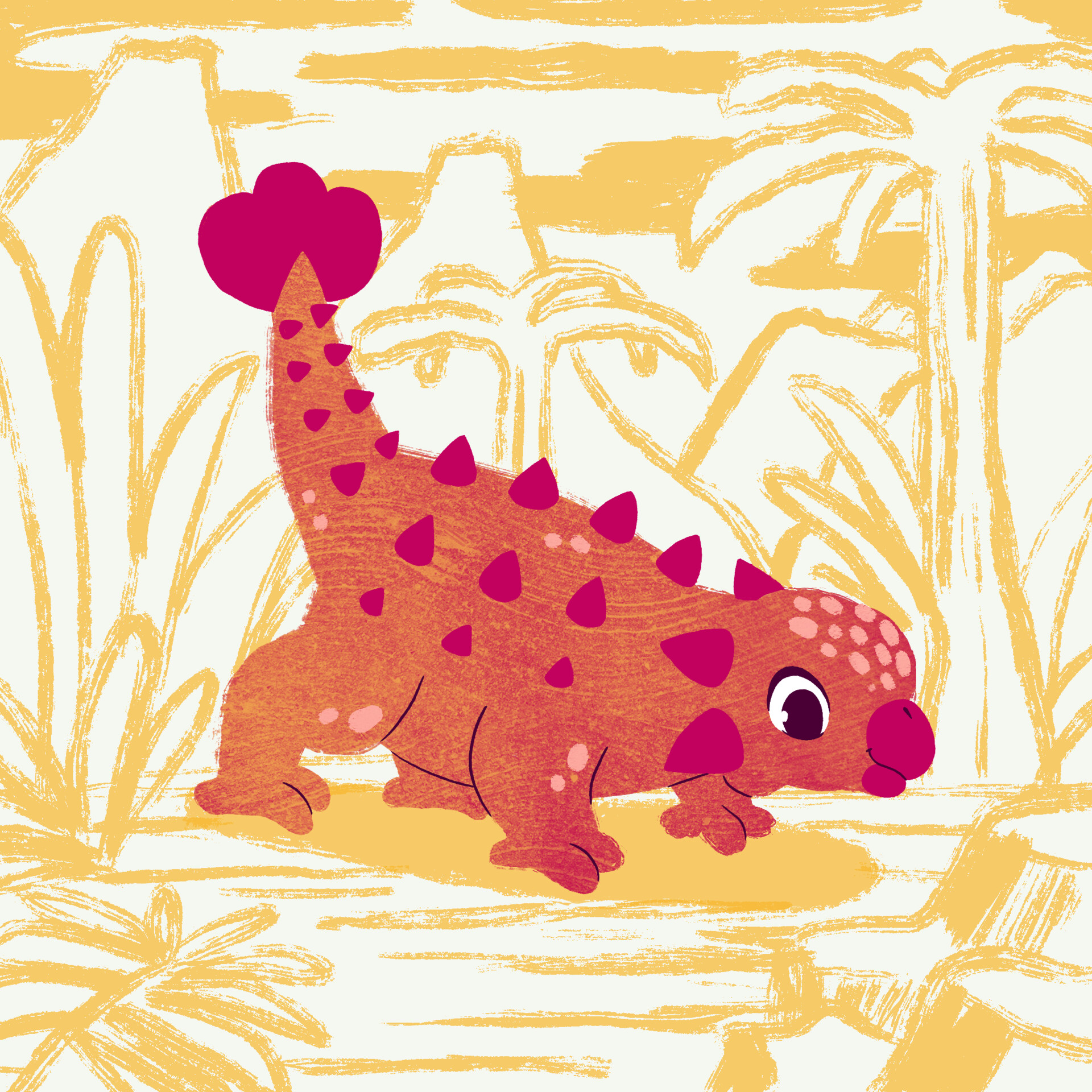 ArtStation - Cute dinosaurs