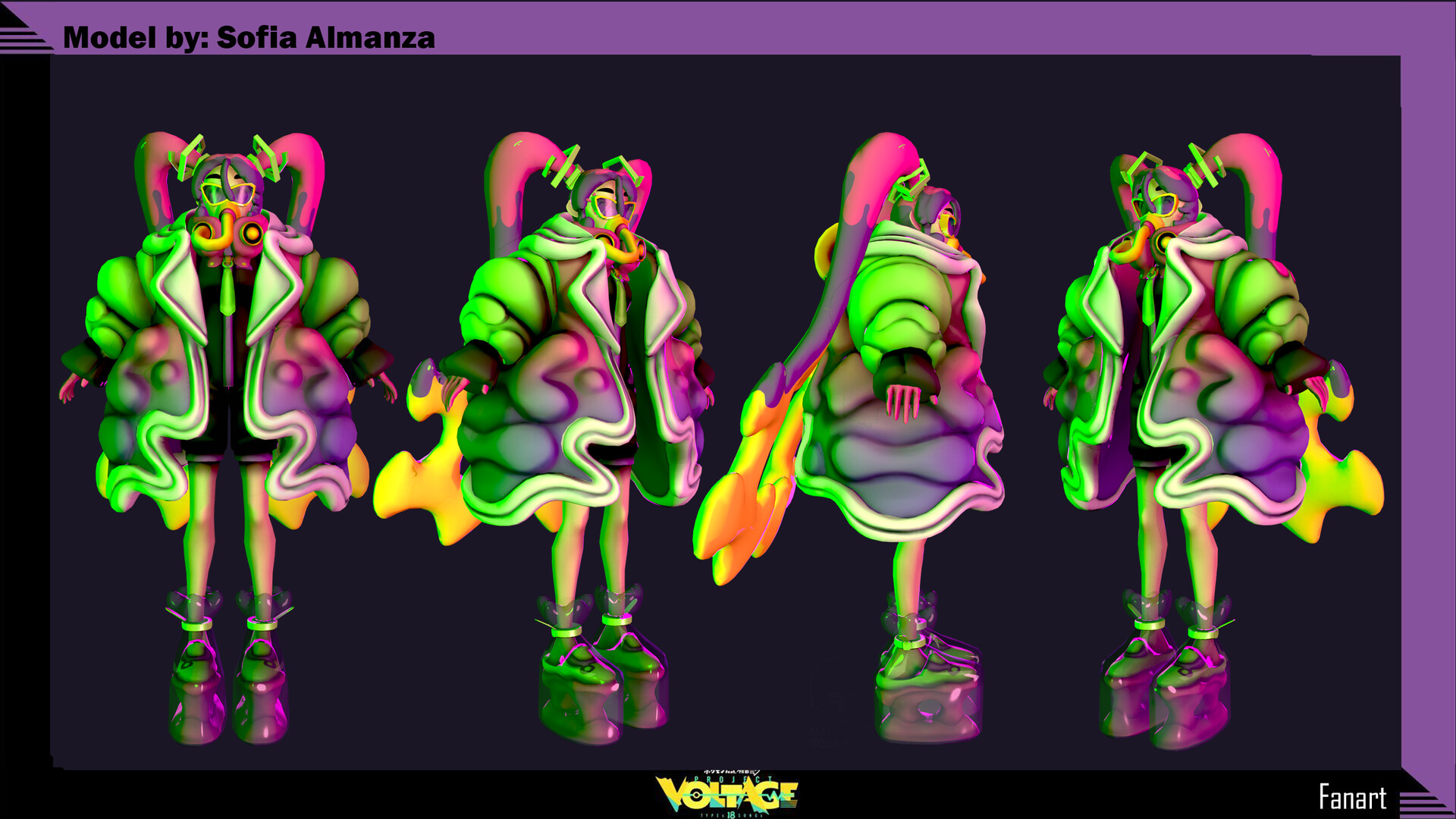 Sofia Almanza - Project voltage: Poison Hatsune Miku fanart