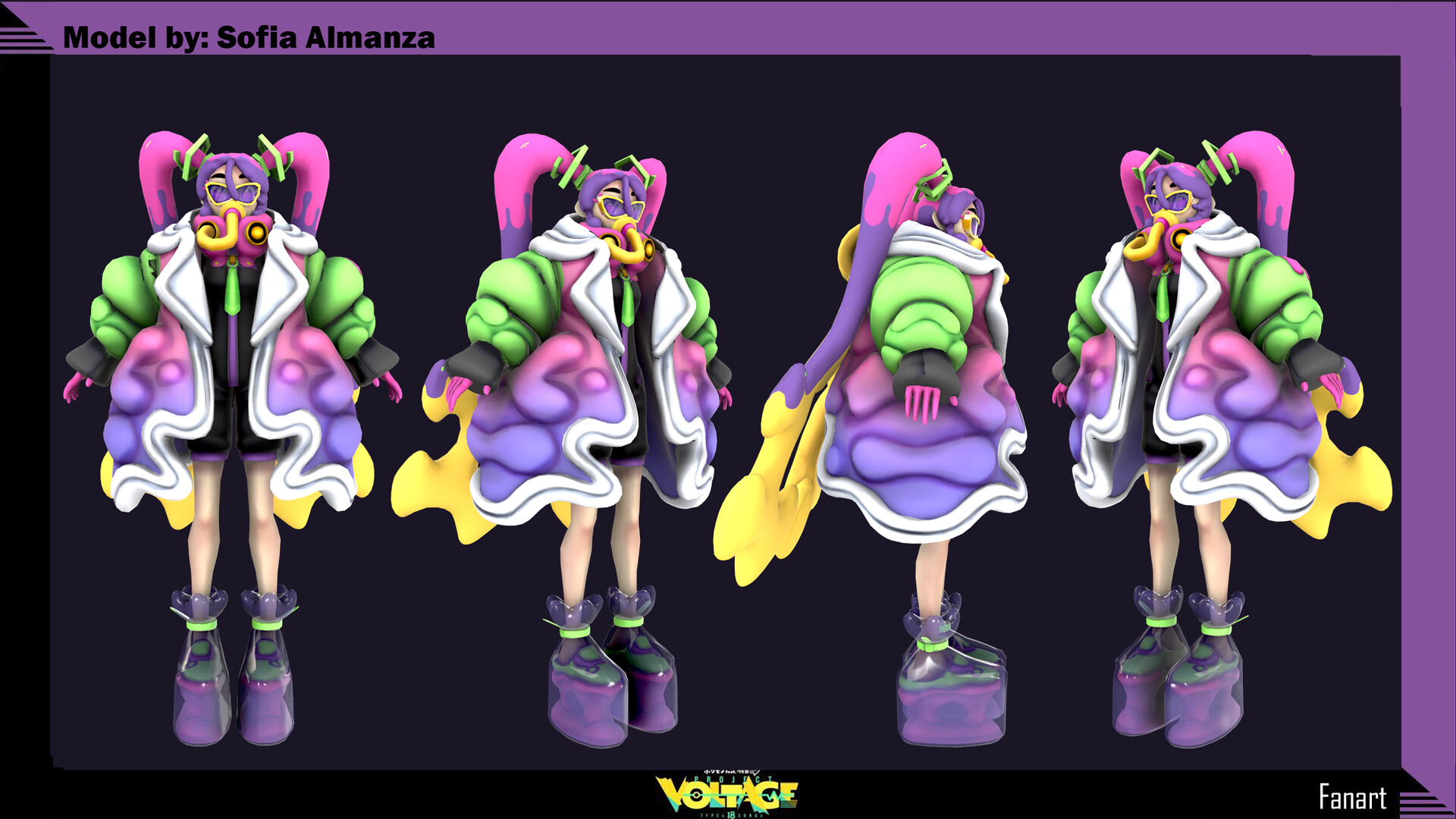 Sofia Almanza - Project voltage: Poison Hatsune Miku fanart