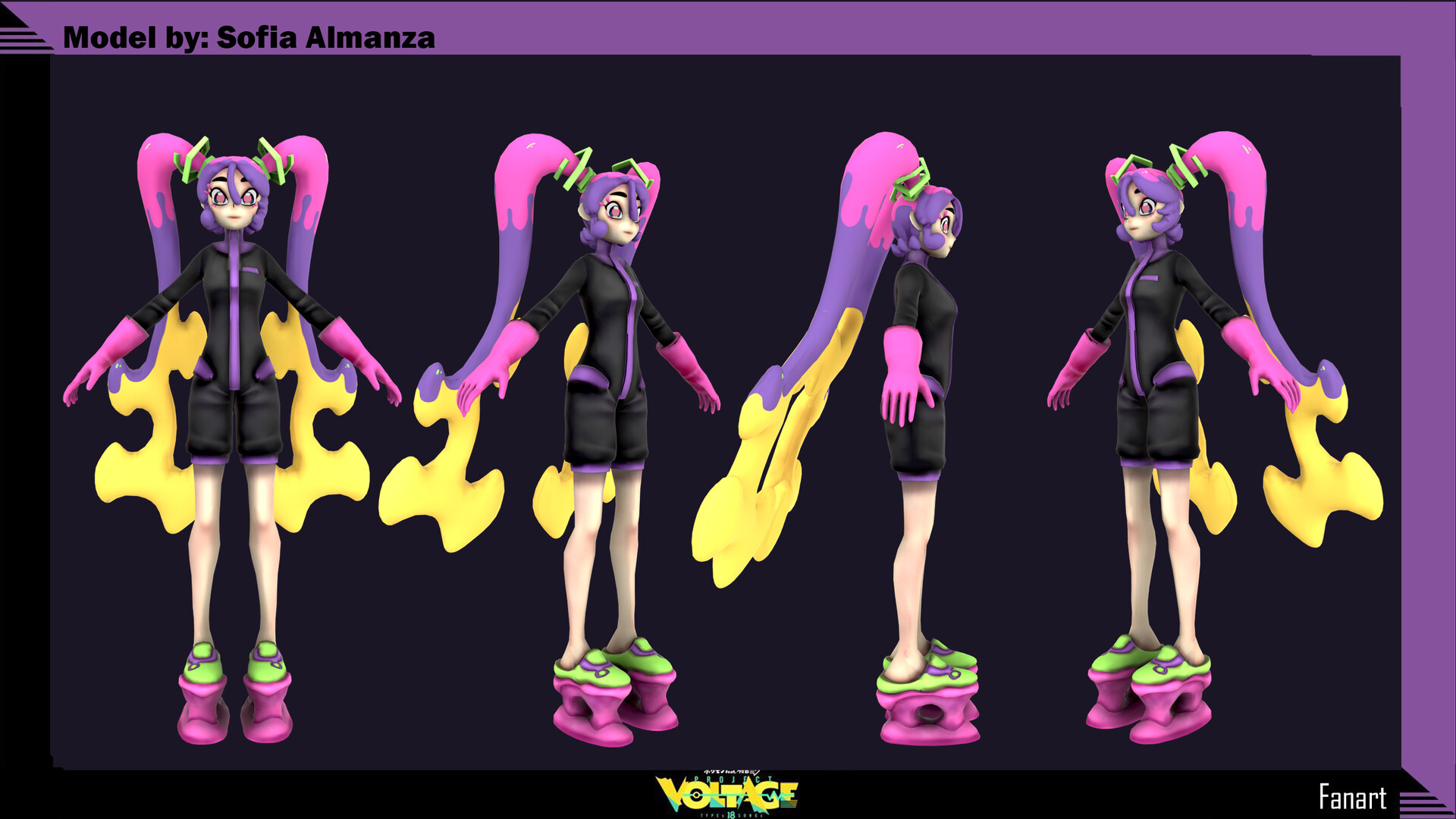 Sofia Almanza - Project voltage: Poison Hatsune Miku fanart