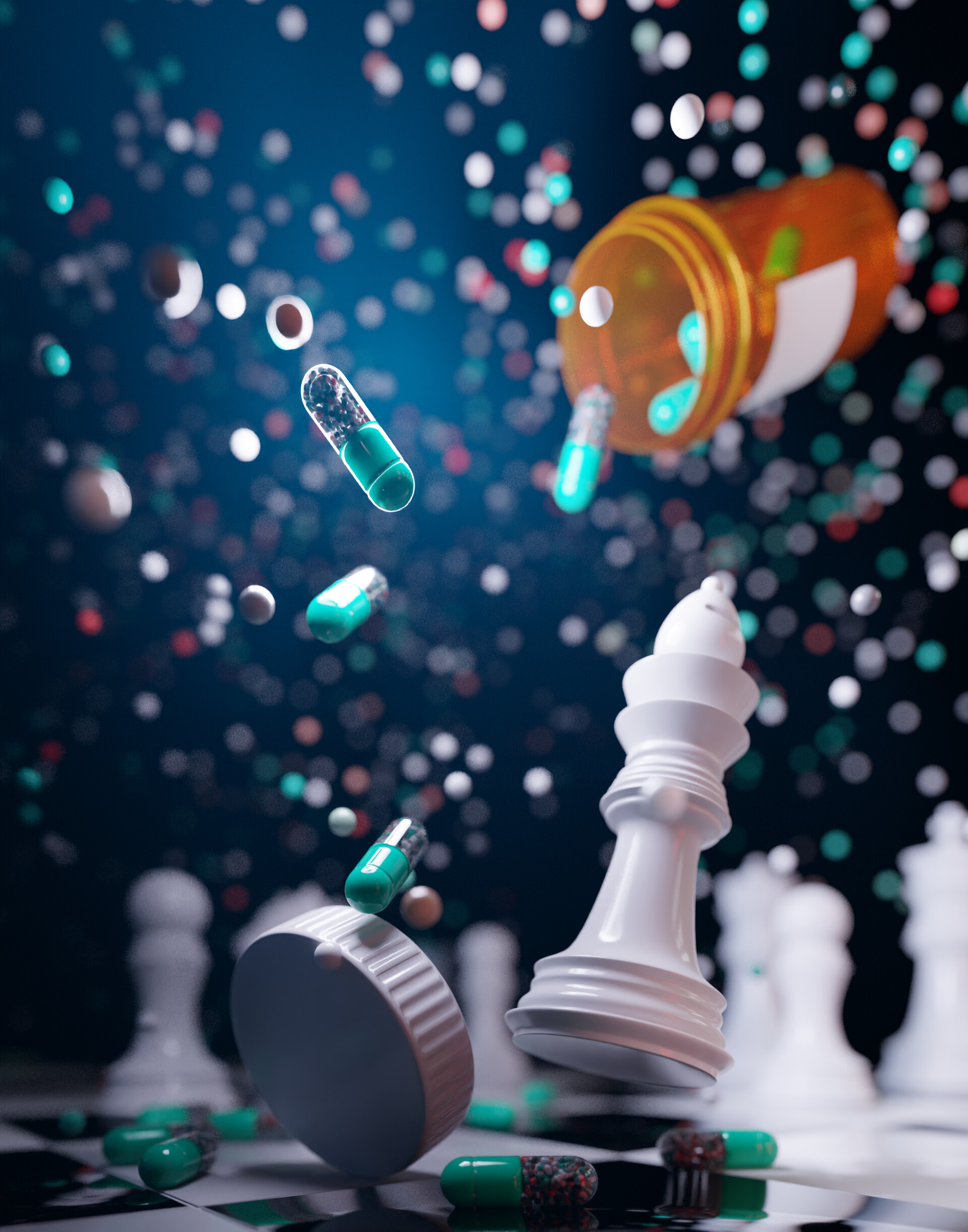 ArtStation - The Queen's Gambit Inspired Chess Render