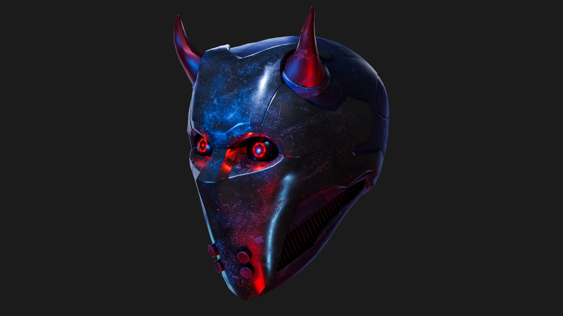 ArtStation - Cyborg Demon Mask