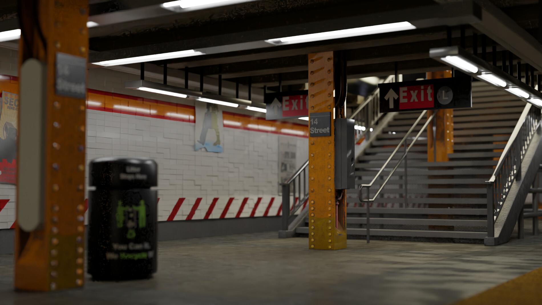 Hugo Martin - NYC Subway Render
