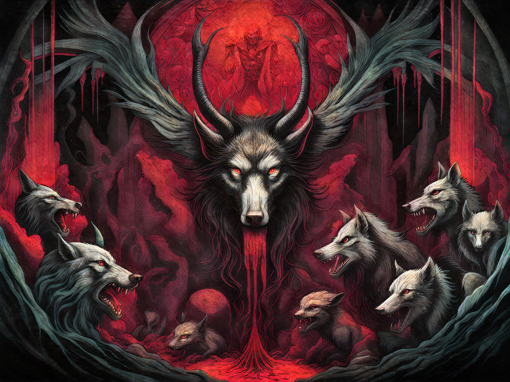 ArtStation - Blood Wolf