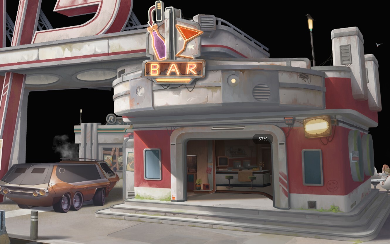 JI HUI - 科幻，废土，赛博朋克，酒吧 Sci-fi bar