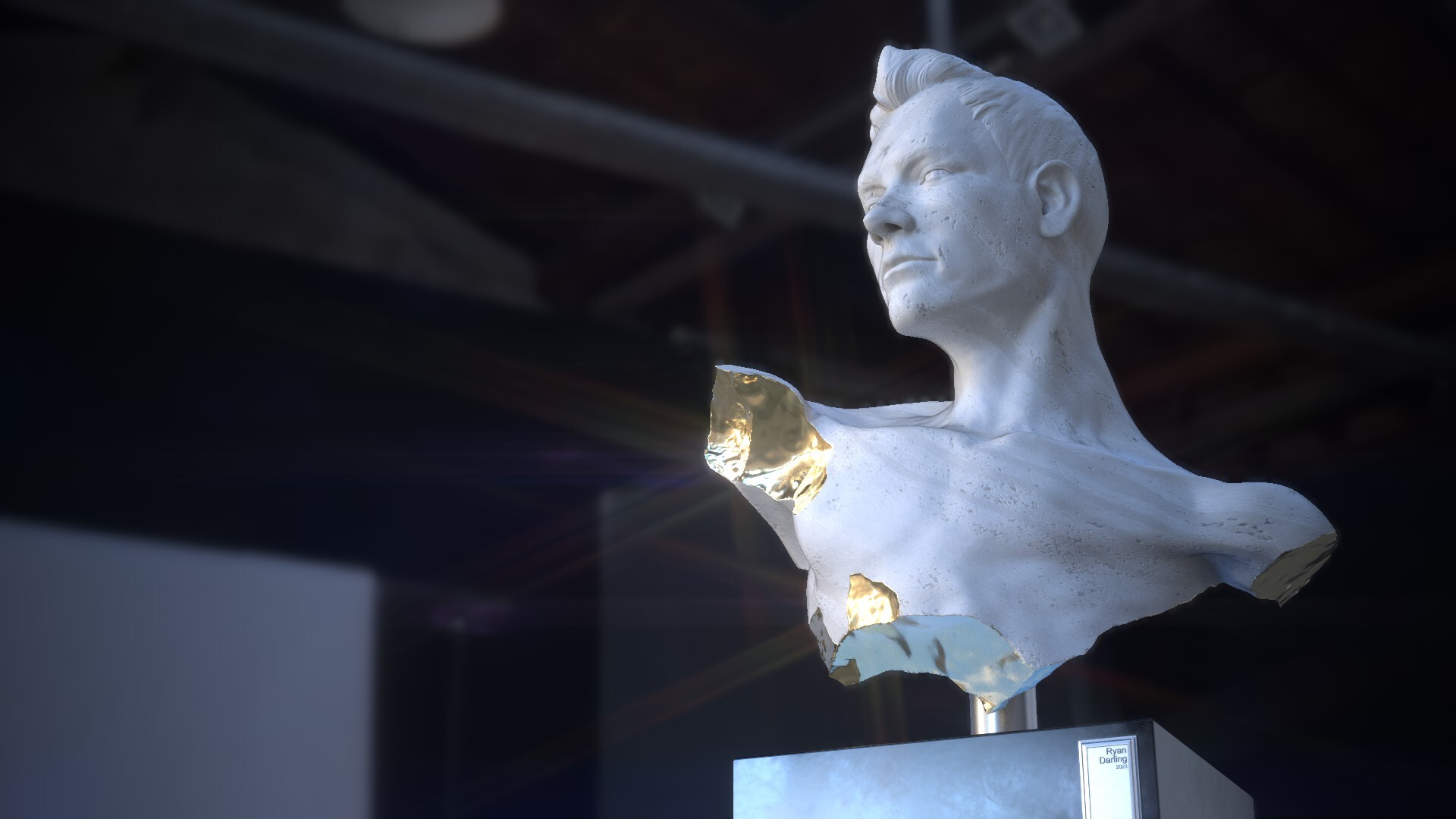 ArtStation - Male Head Bust - Anatomy Study