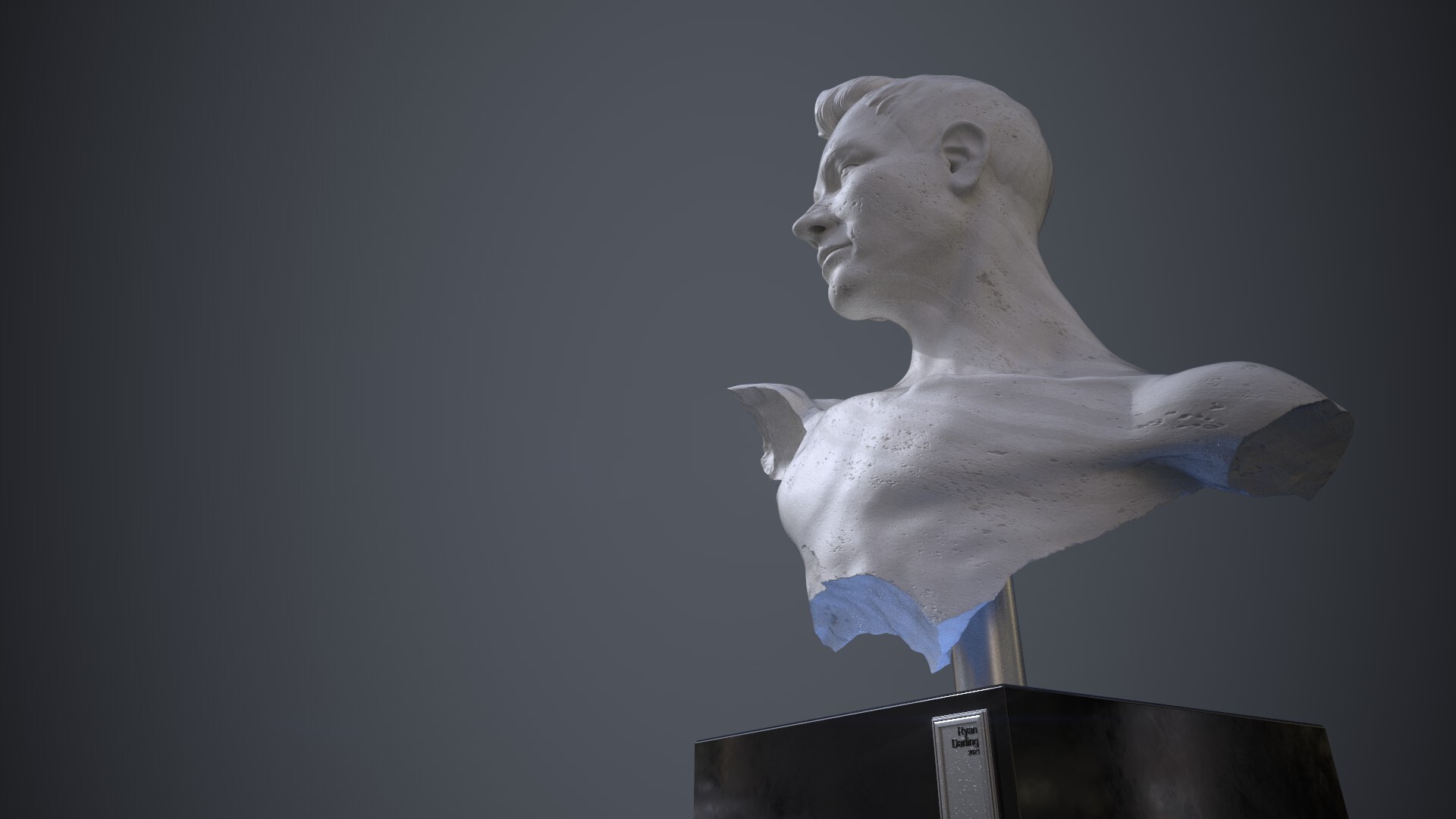 Ryan Darling - Male Head Bust - Anatomy Study
