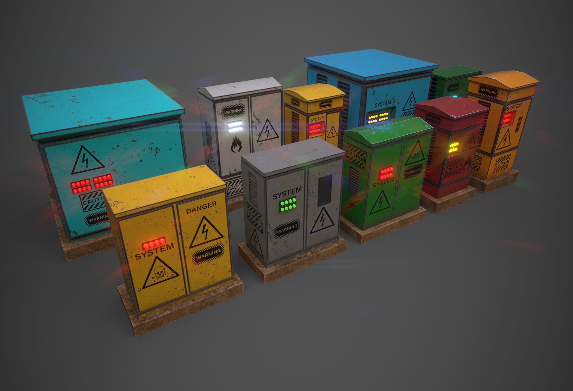 ArtStation - Electrical Box Collection