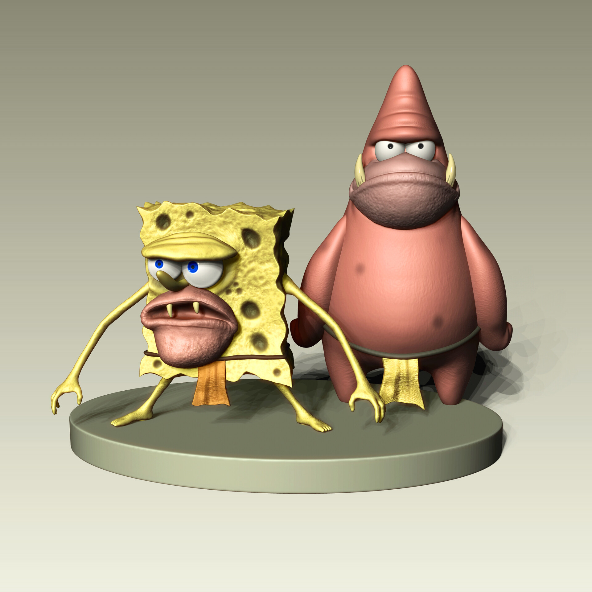 ArtStation - SPONGEBOB SQUAREPANTS FOR 3D PRINTING
