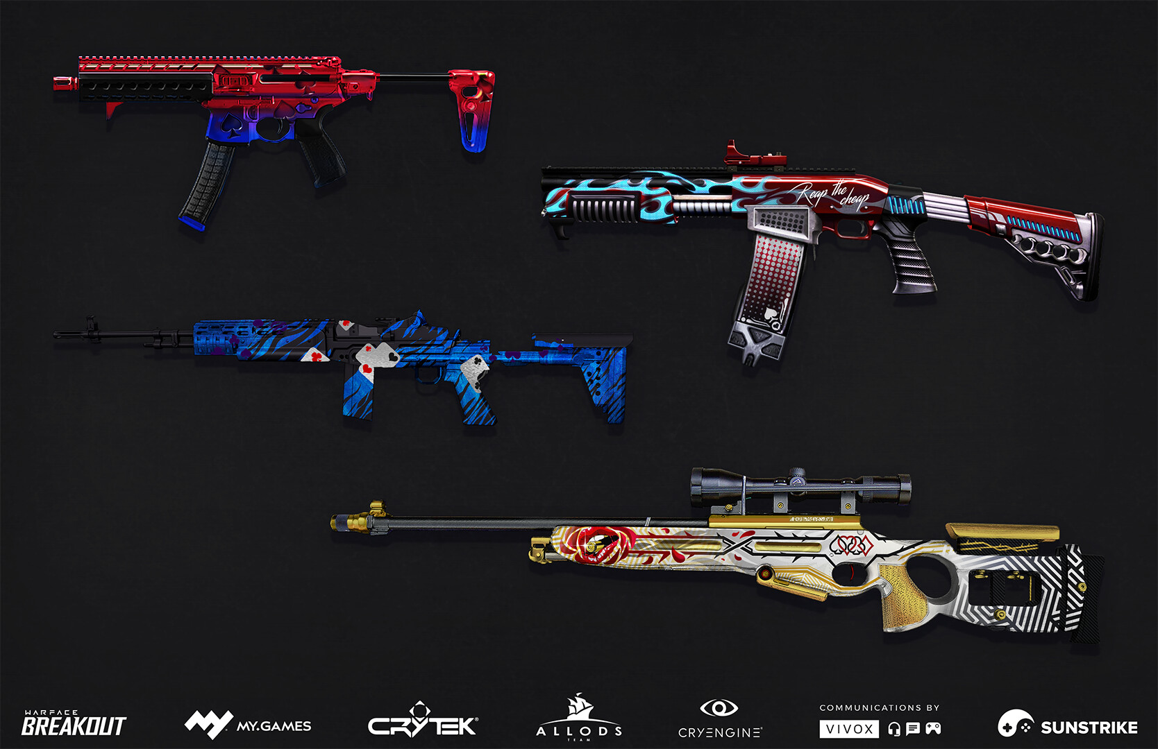 SunStrike Studios - Warface: Breakout Guns and Helmets