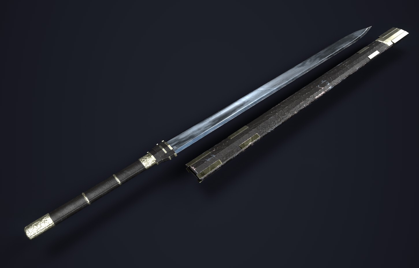 ArtStation - sword with sheath. 1