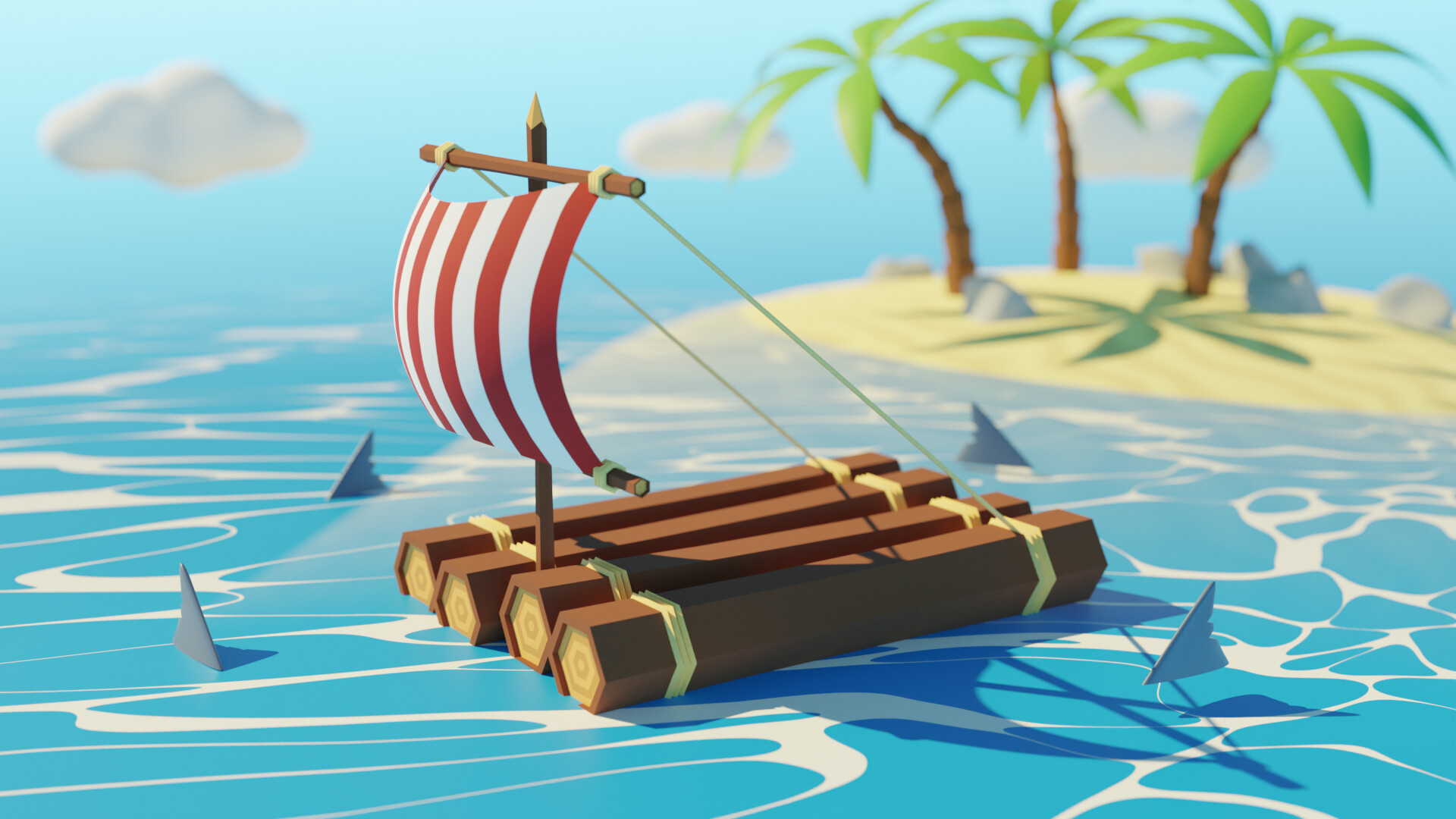 ArtStation - Pirate Raft
