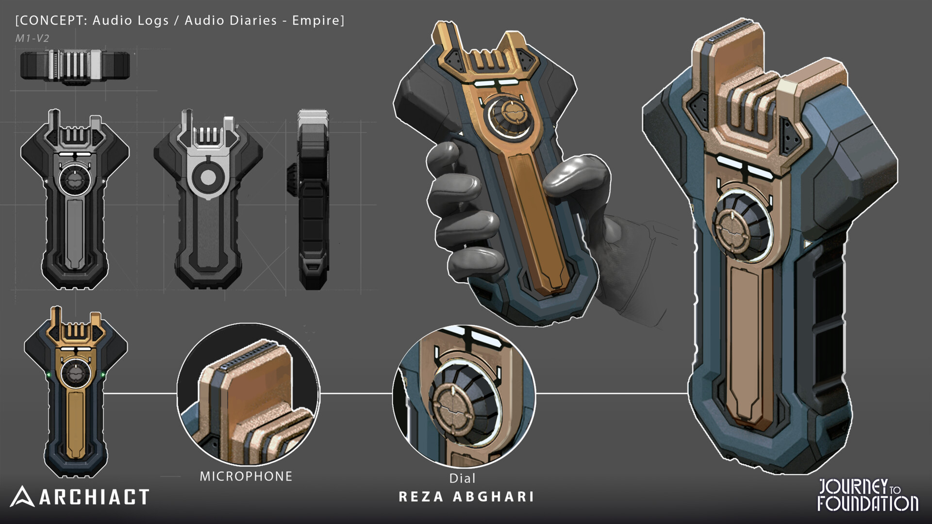 Reza Abghari - Journey to Foundation: Audio Log Device Concept