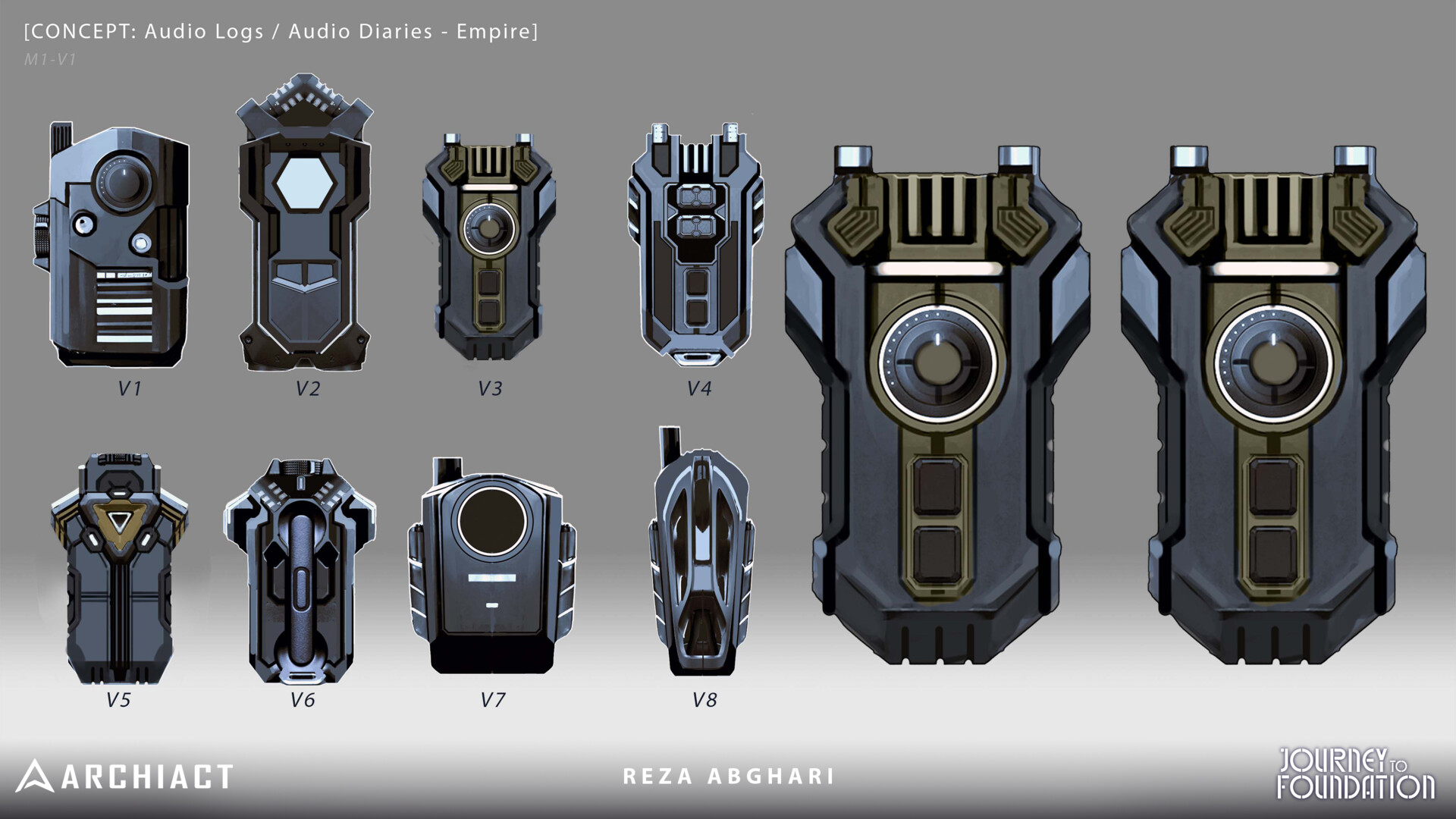 Reza Abghari - Journey to Foundation: Audio Log Device Concept