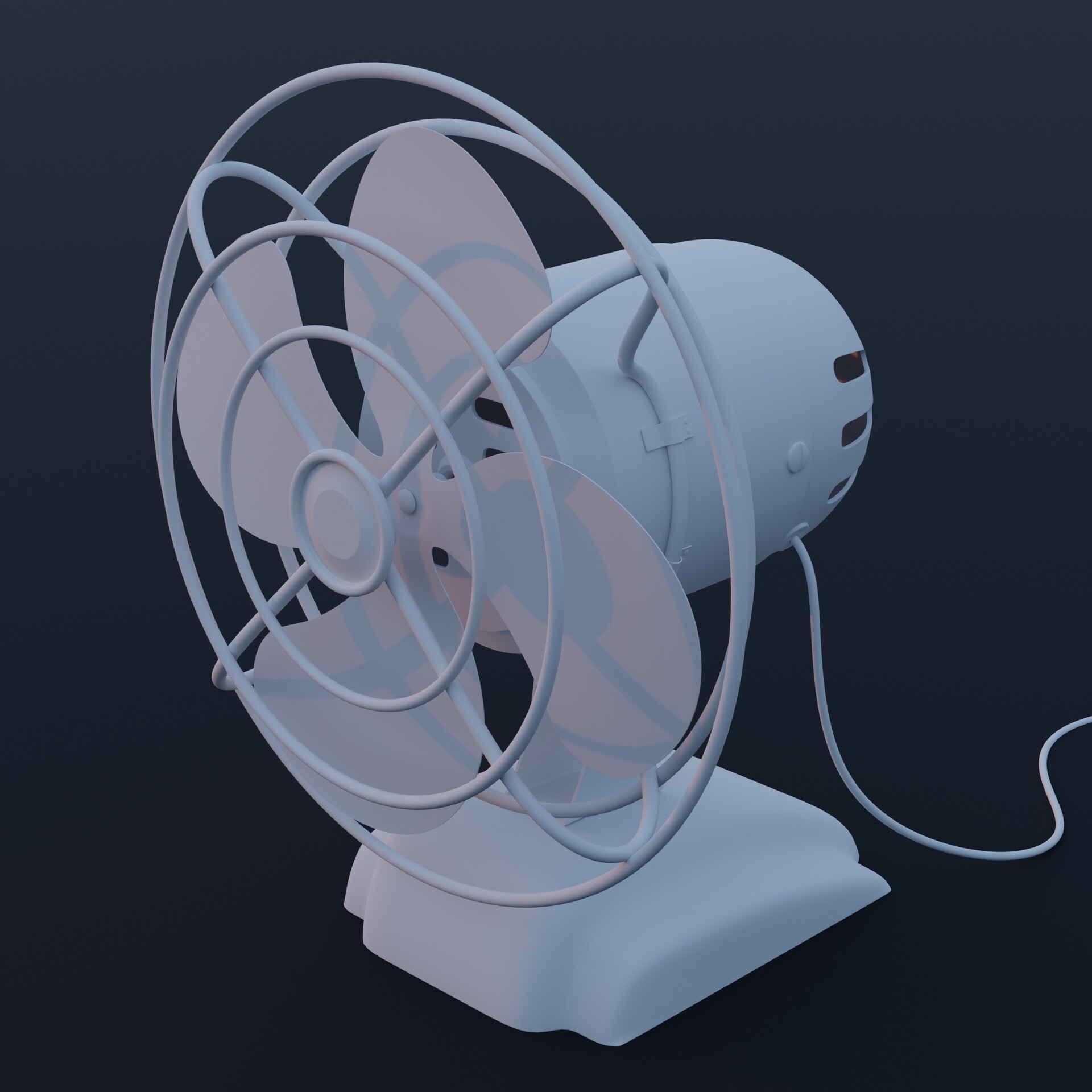 ArtStation - Vintage Desk Fan