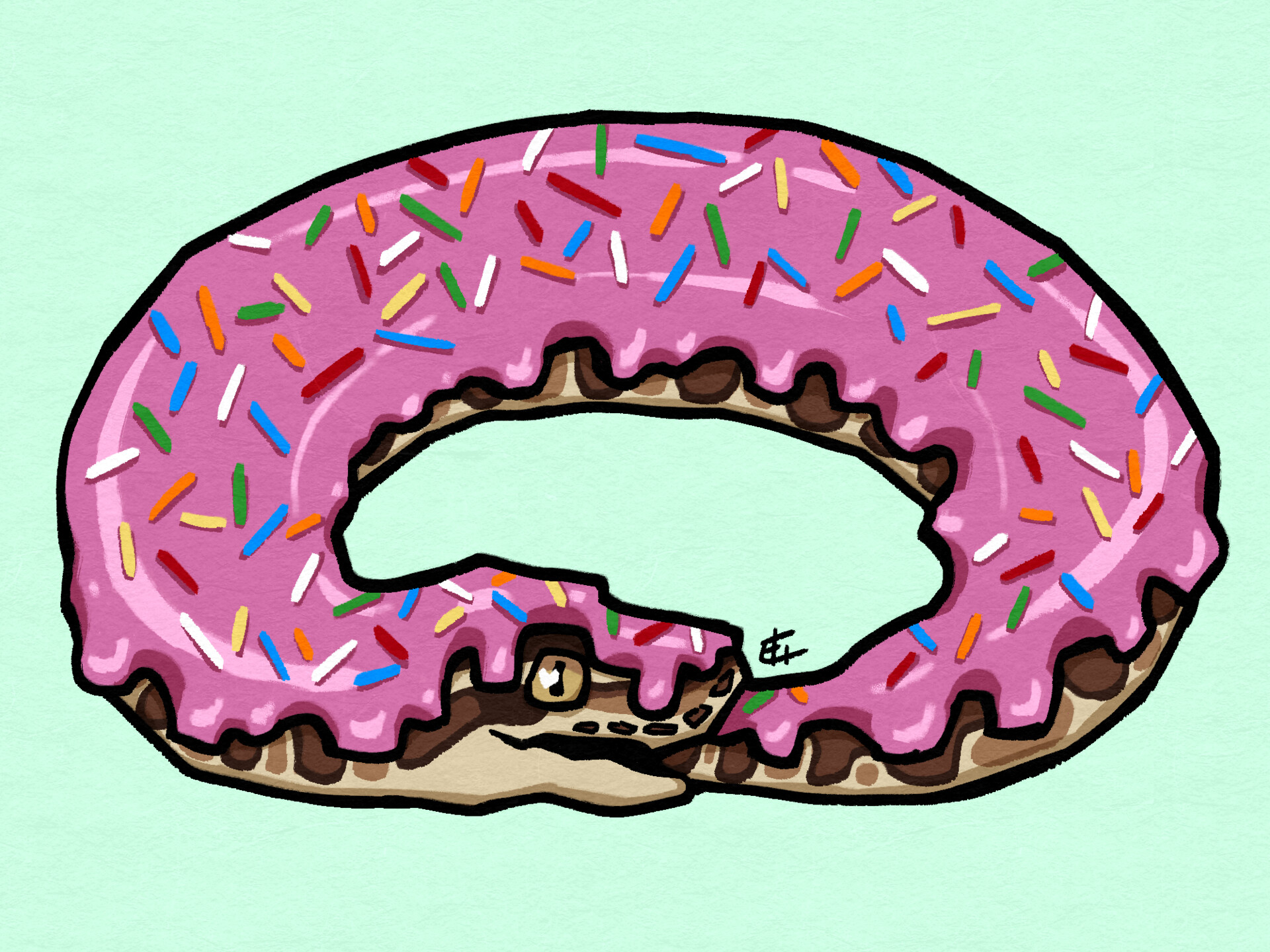 ArtStation - Donut Ouroboros