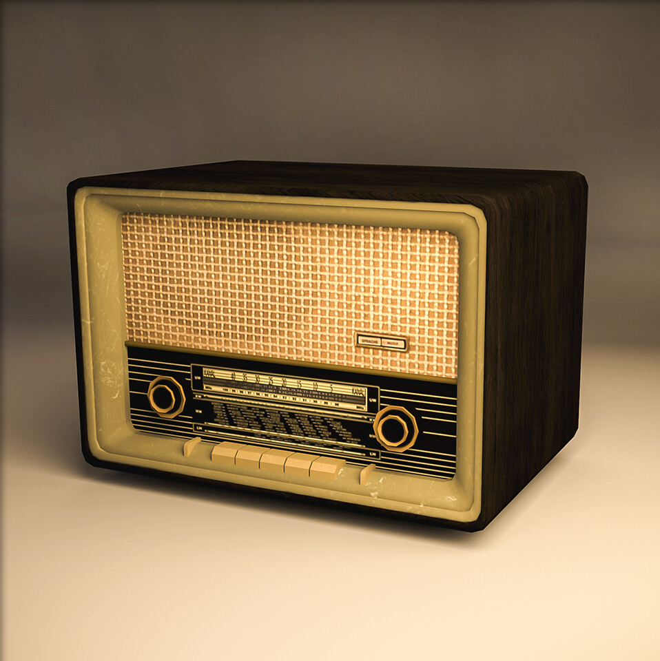 ArtStation - Vintage Radio Asset