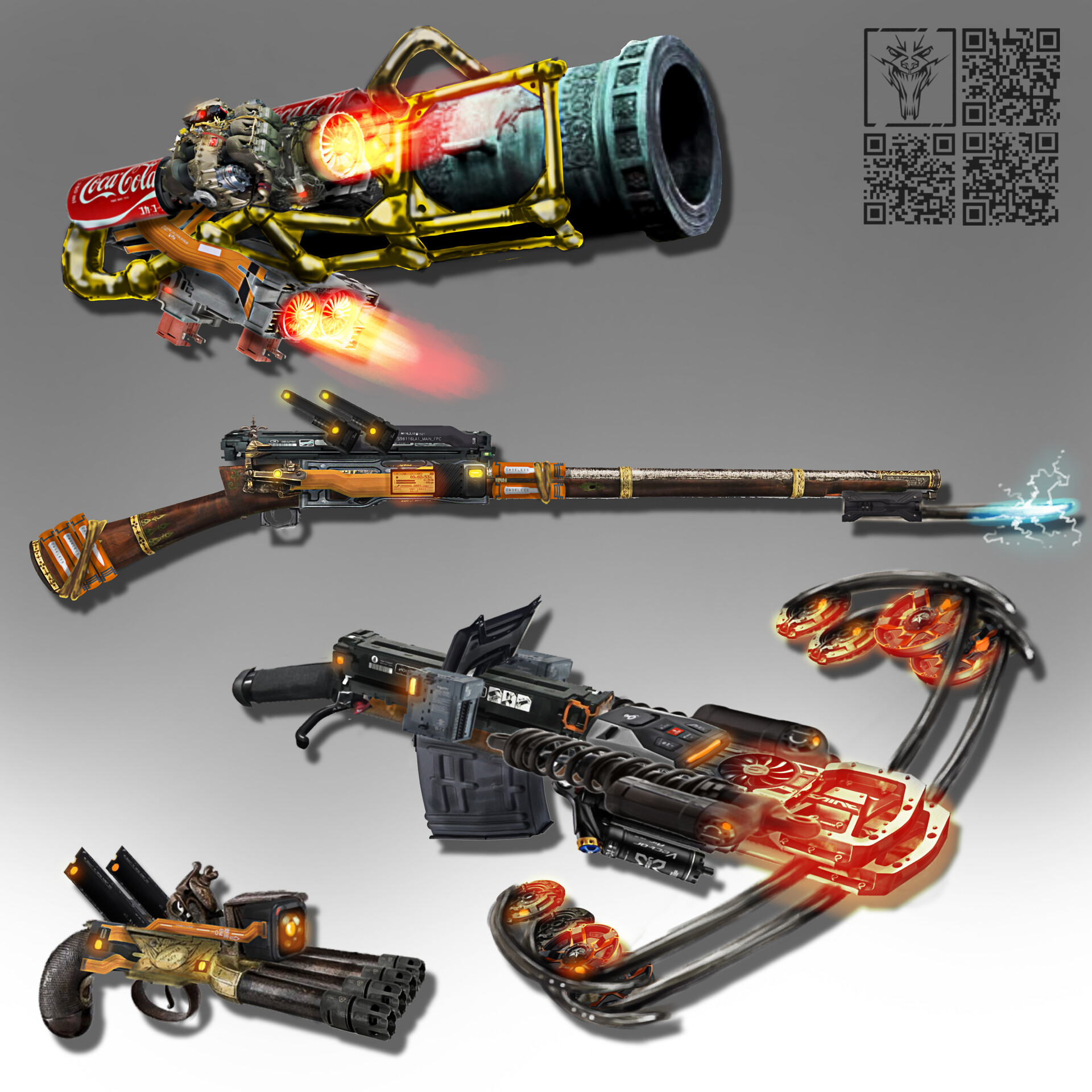 ArtStation - Antique-Augmented Weapon
