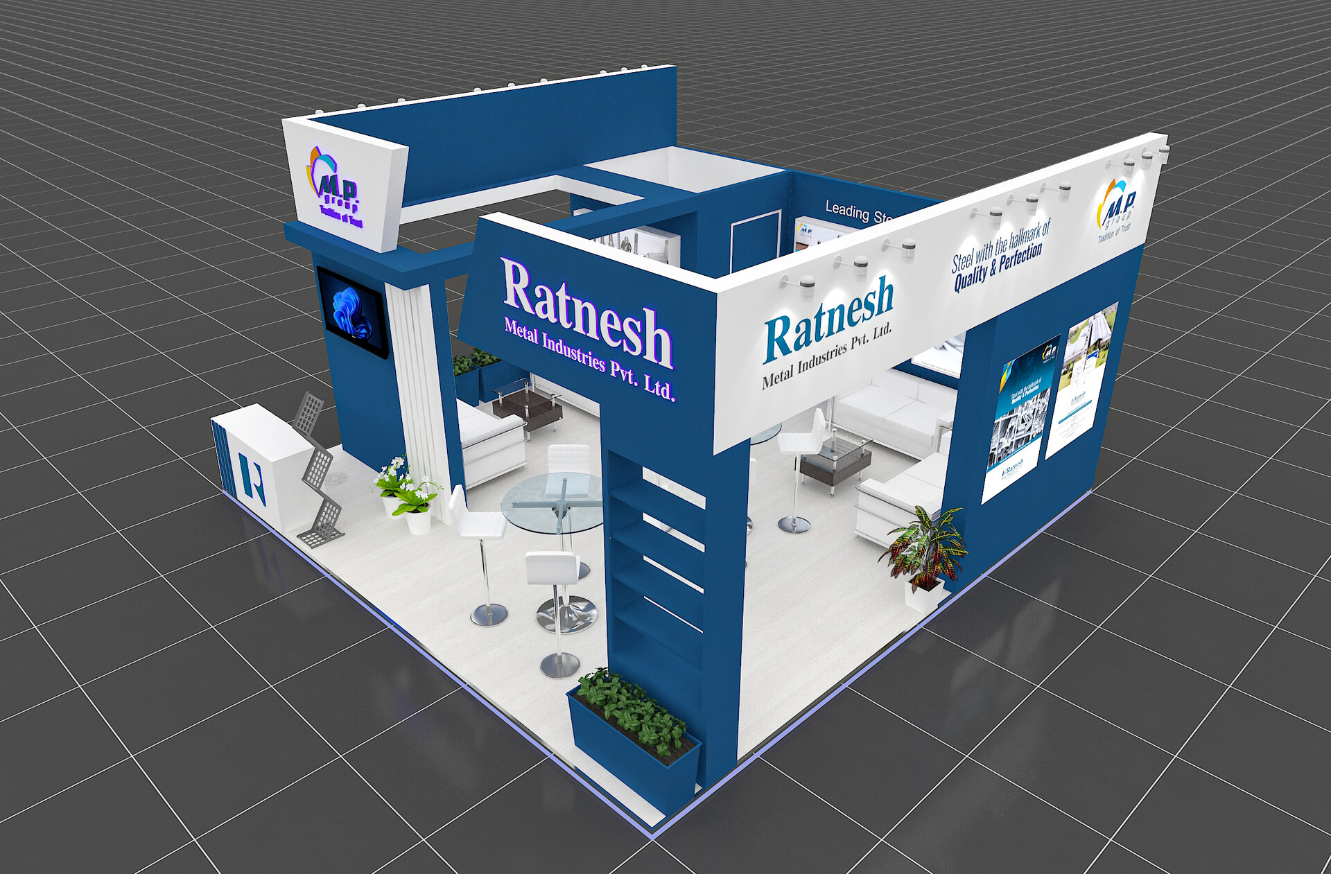 ArtStation - Exhibition Stand Design For M.P. Group