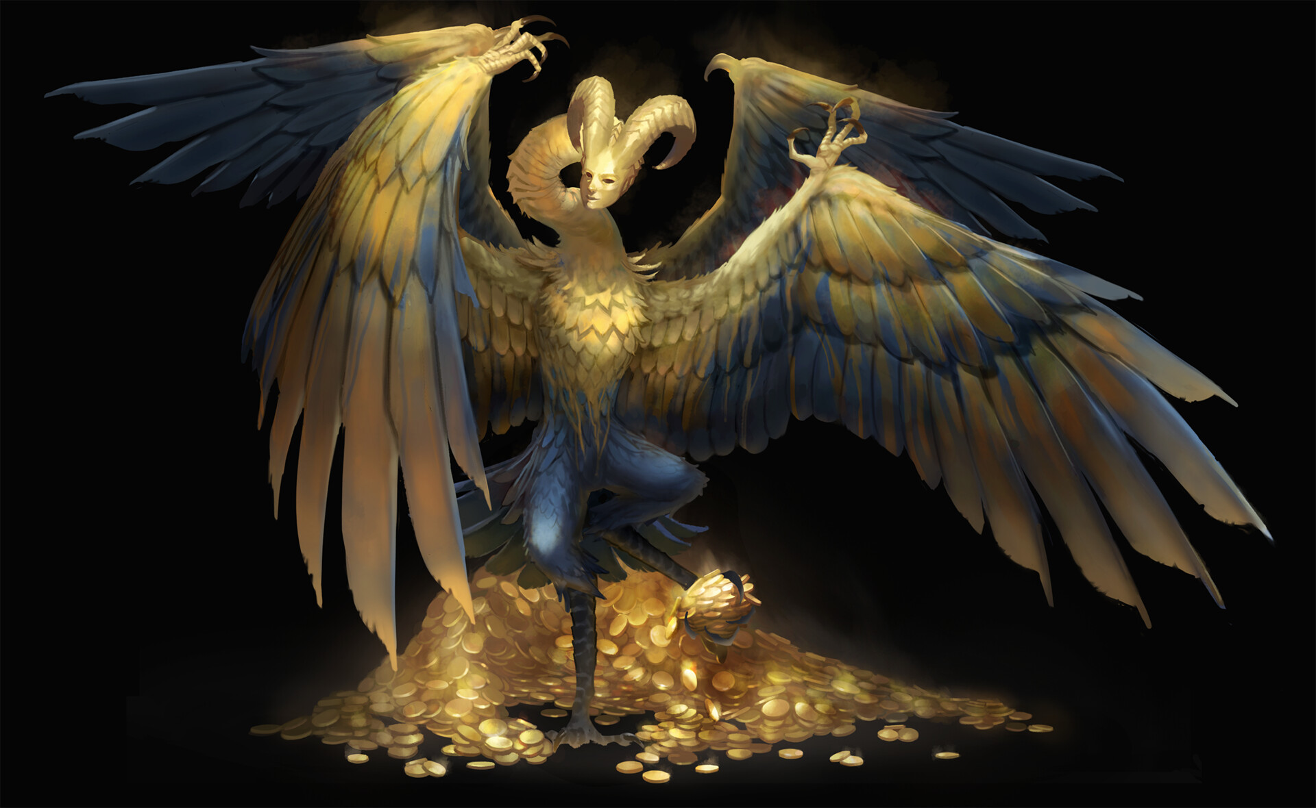 ArtStation - Golden Harpy