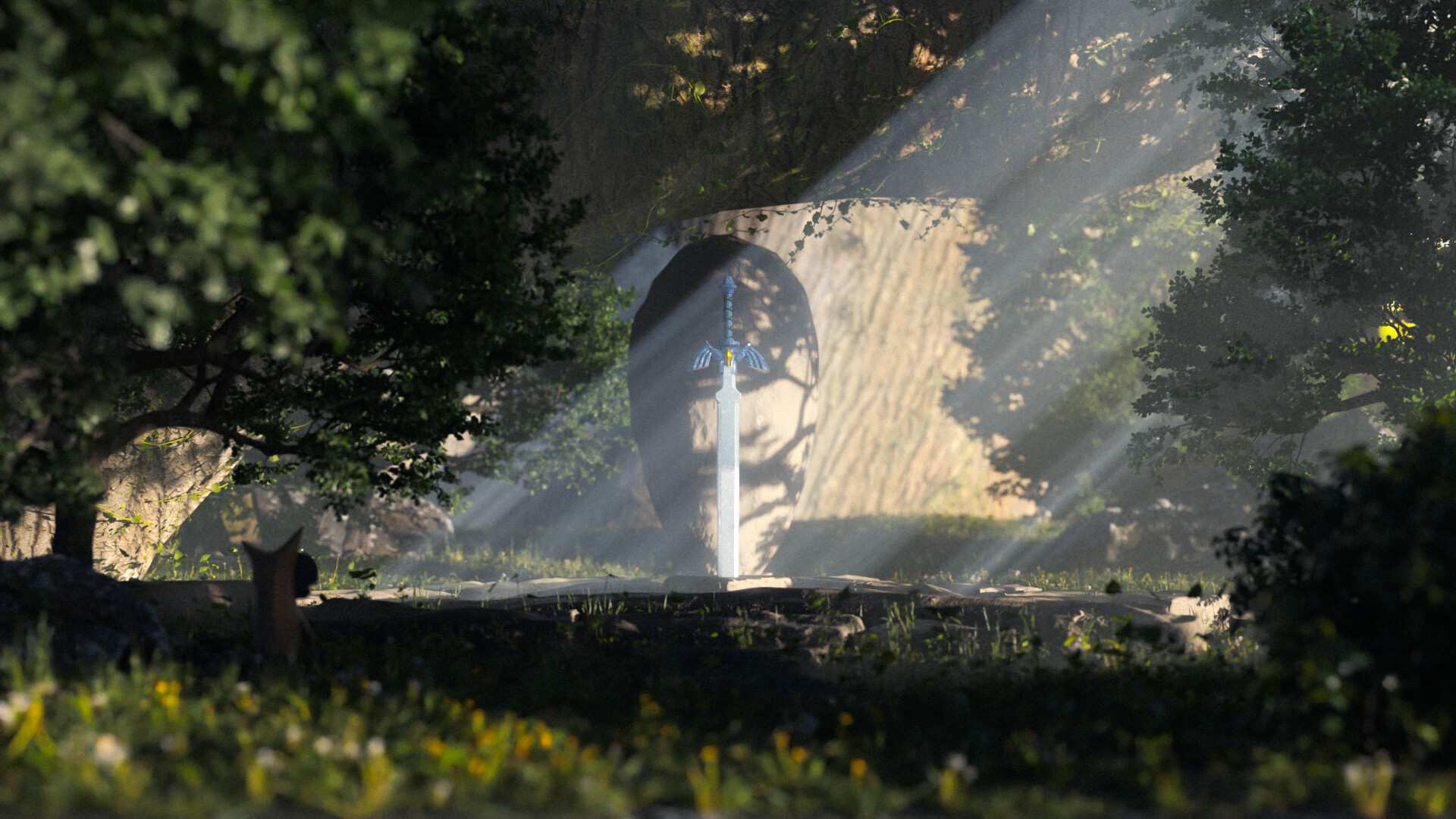 ArtStation - Zelda master sword