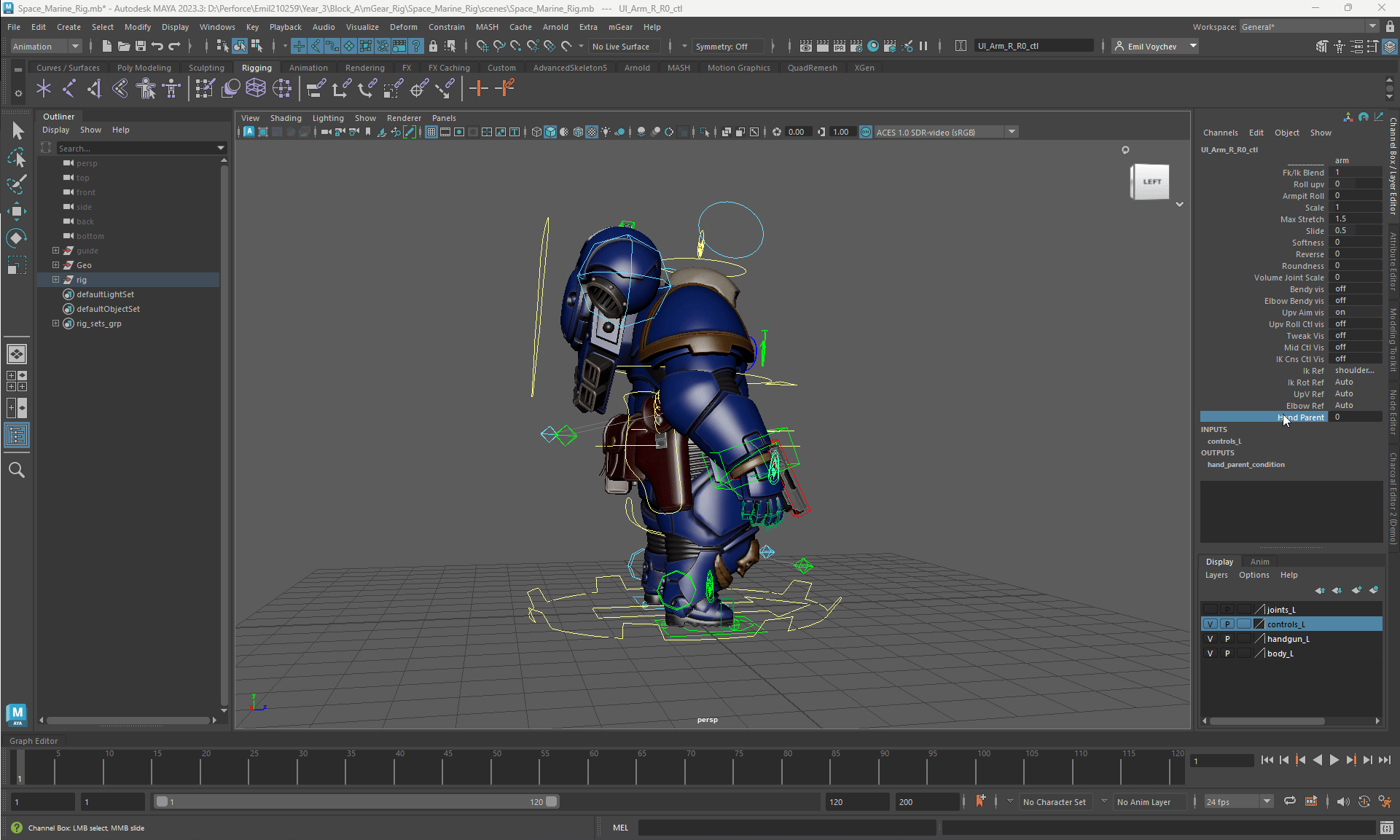 Emil Voychev - Space Marine mGear Rig