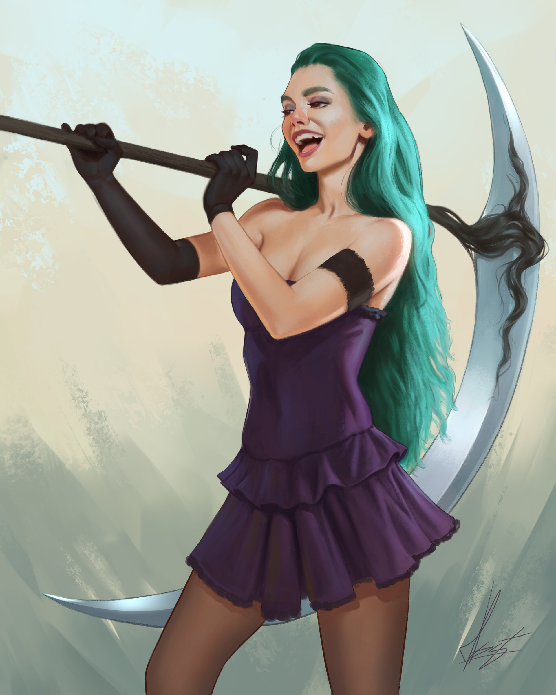 ArtStation - Scythe girl