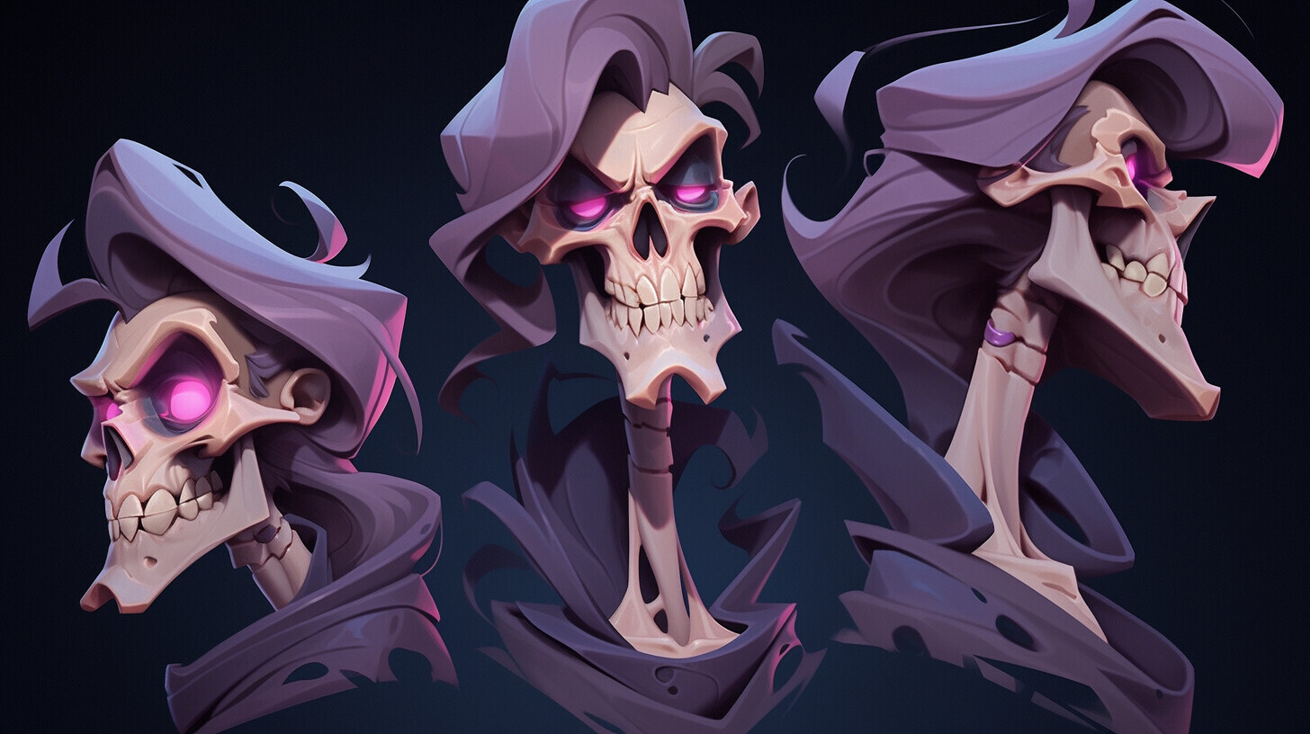 Tika Art - +350 Undead Female Head Reference(4k)