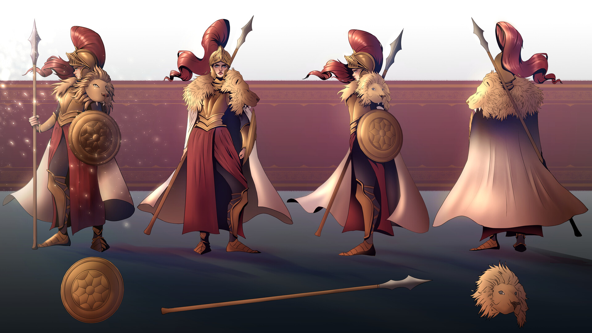 ArtStation - Aria Character Sheet for ‘Raise the Torch for Rage and Crown’