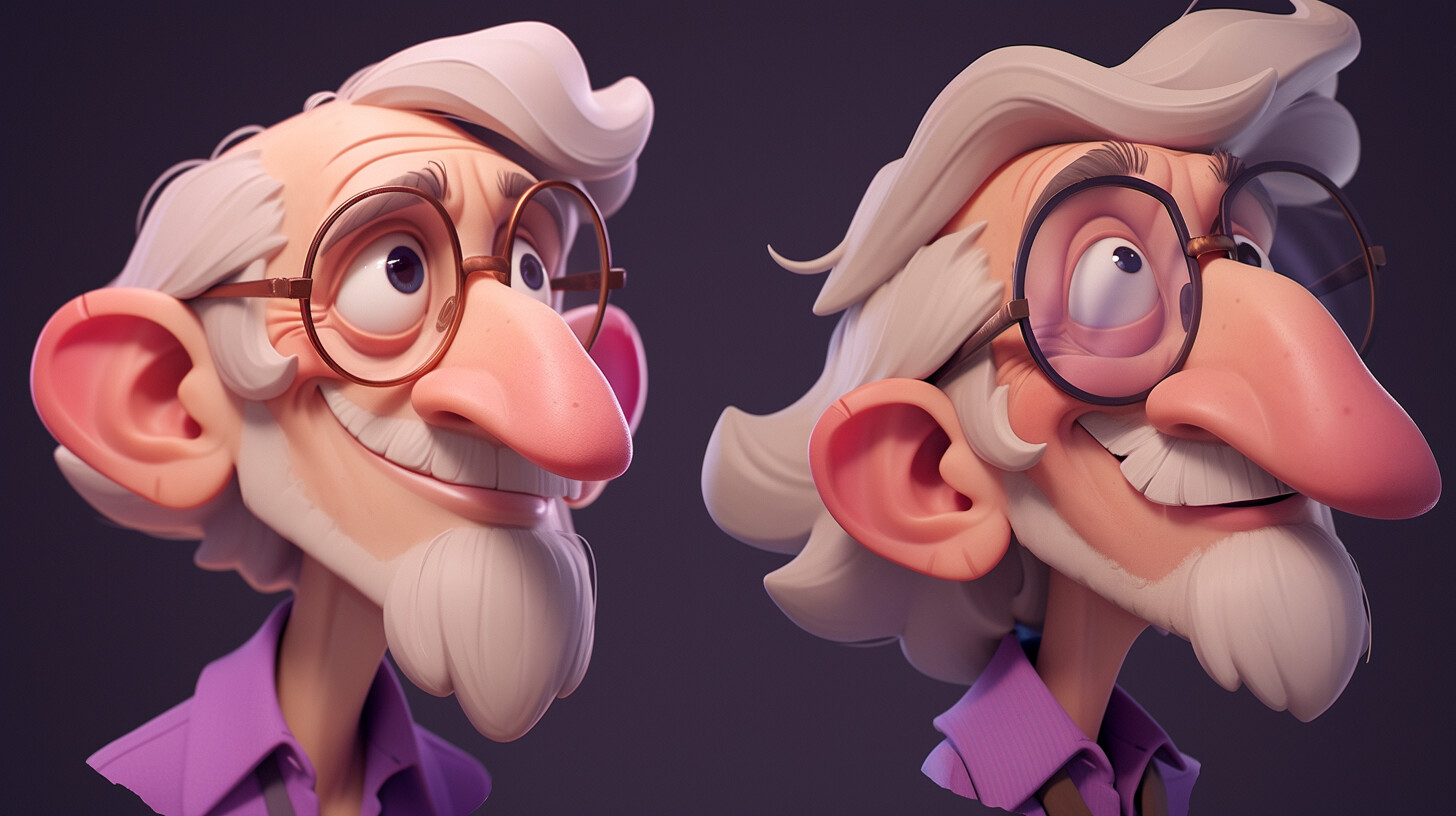 3D Head Sculpt References in 4K - Tika Art - +360 Cute Old Male Head ...