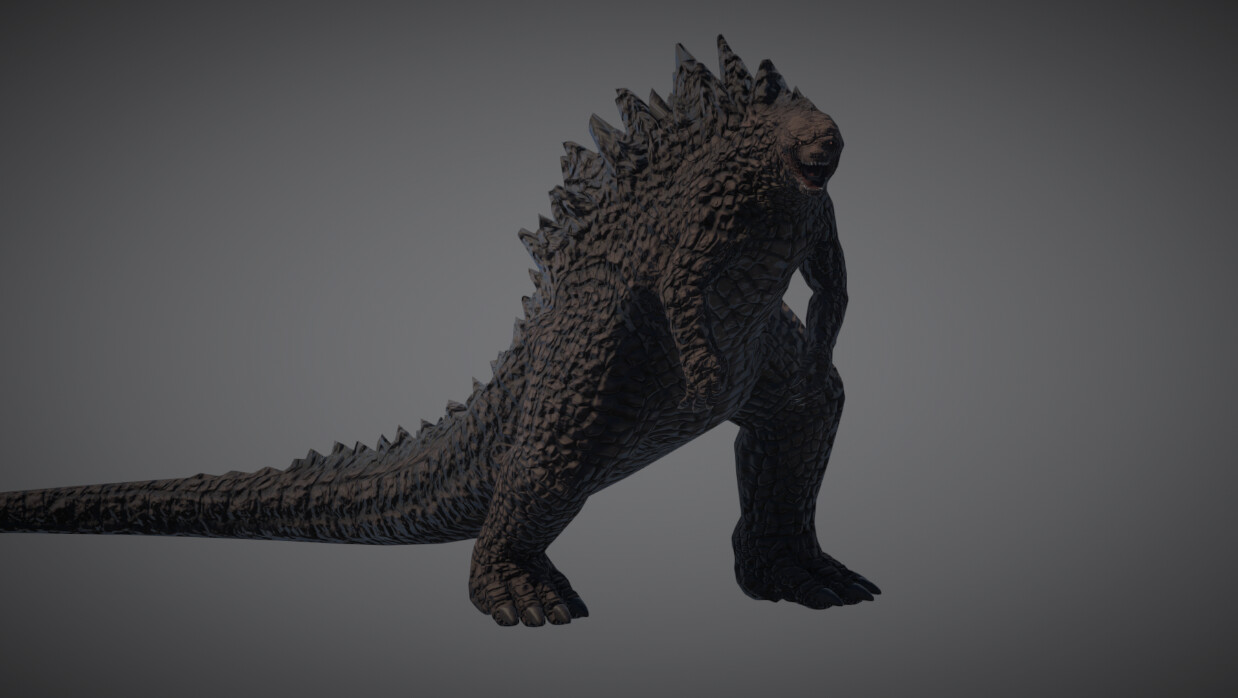 ArtStation - godzilla Skeletal Diagram by JES86