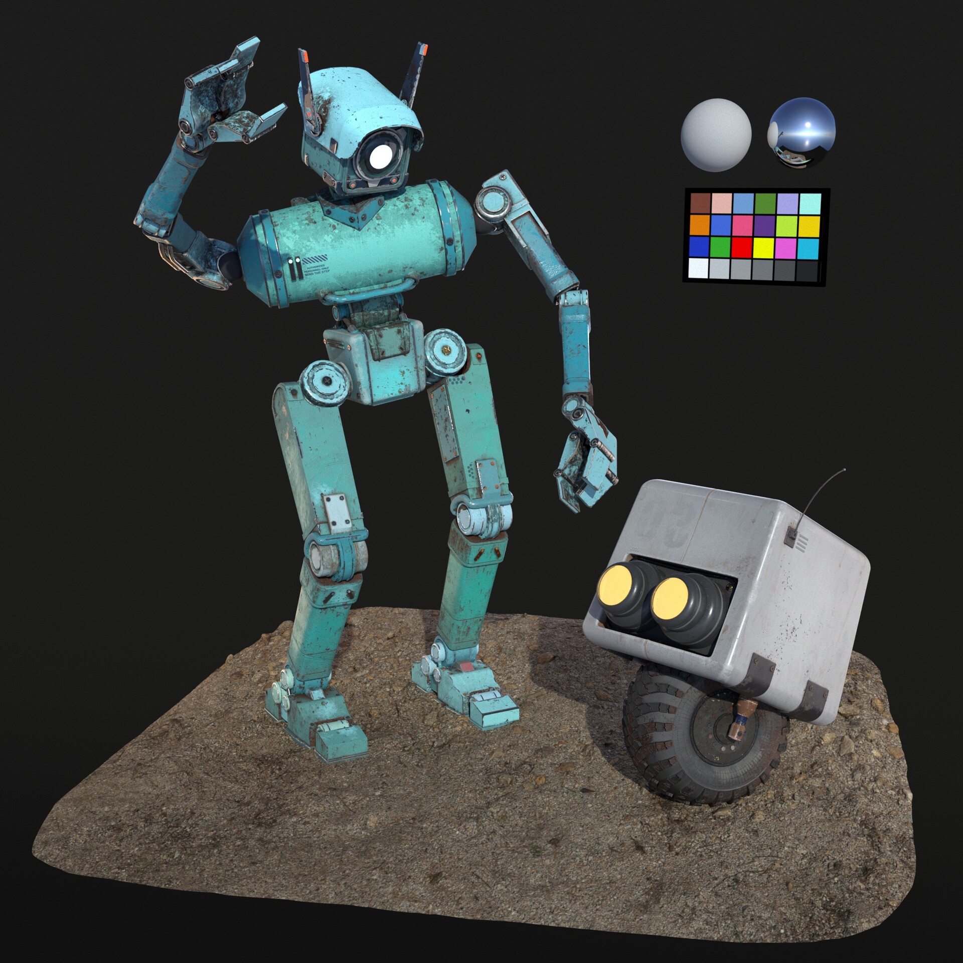 Allen Lin - The Robots In The Desert - Character Model 2022