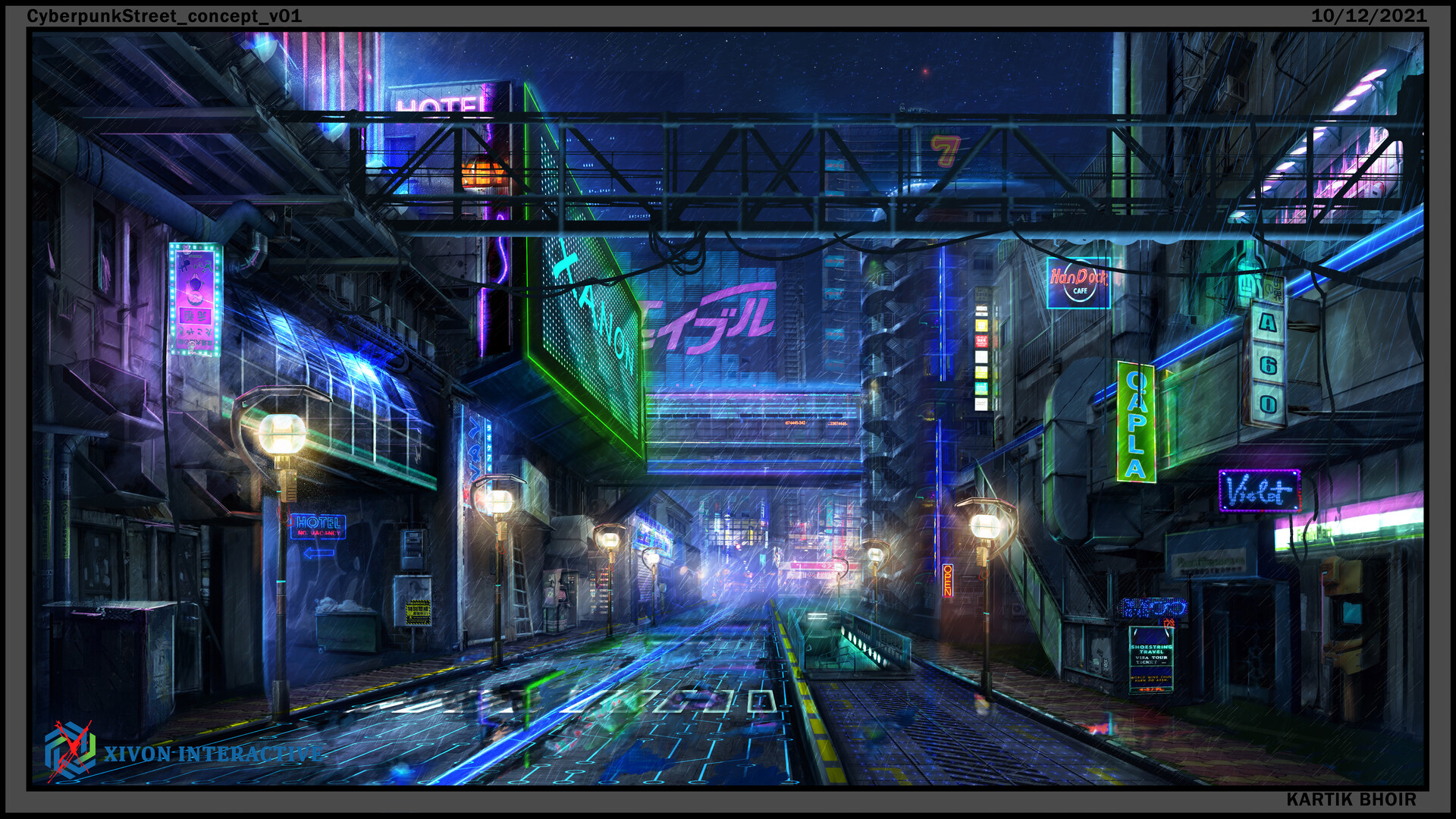 ArtStation - Cyberpunk Street