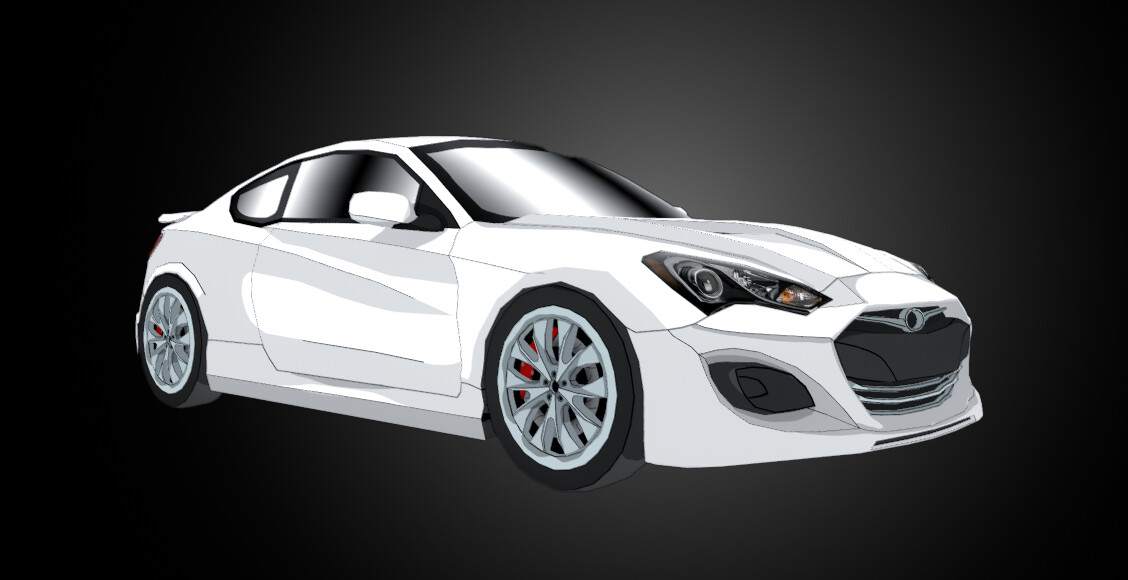 ArtStation - anime styled car