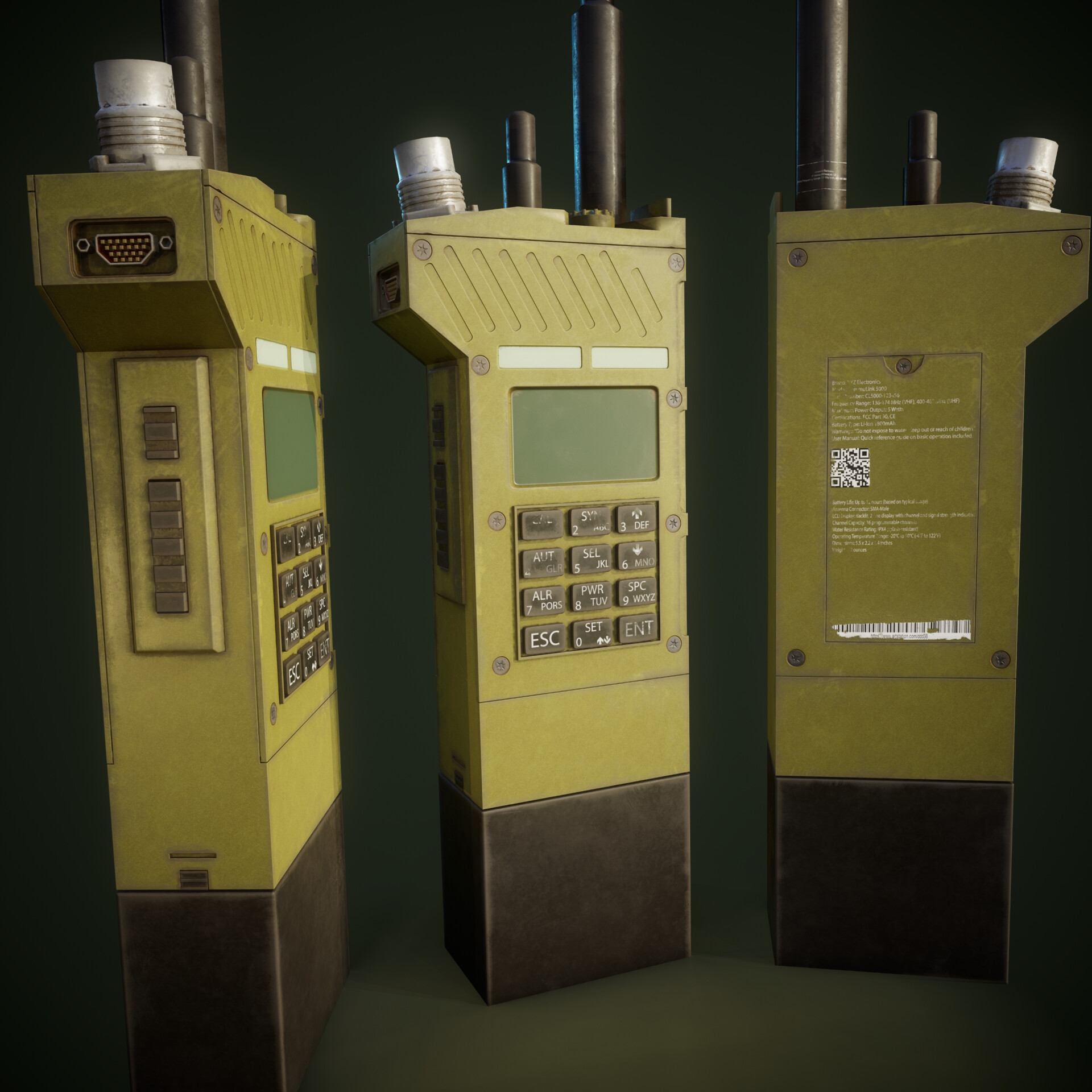 ArtStation - 3D Model - Walkie-Talkie