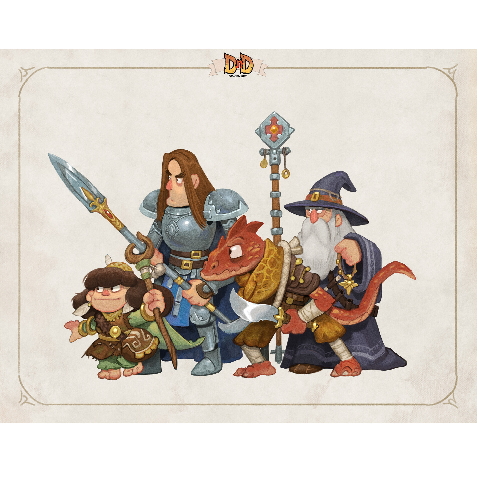 ArtStation - More DnD Characters