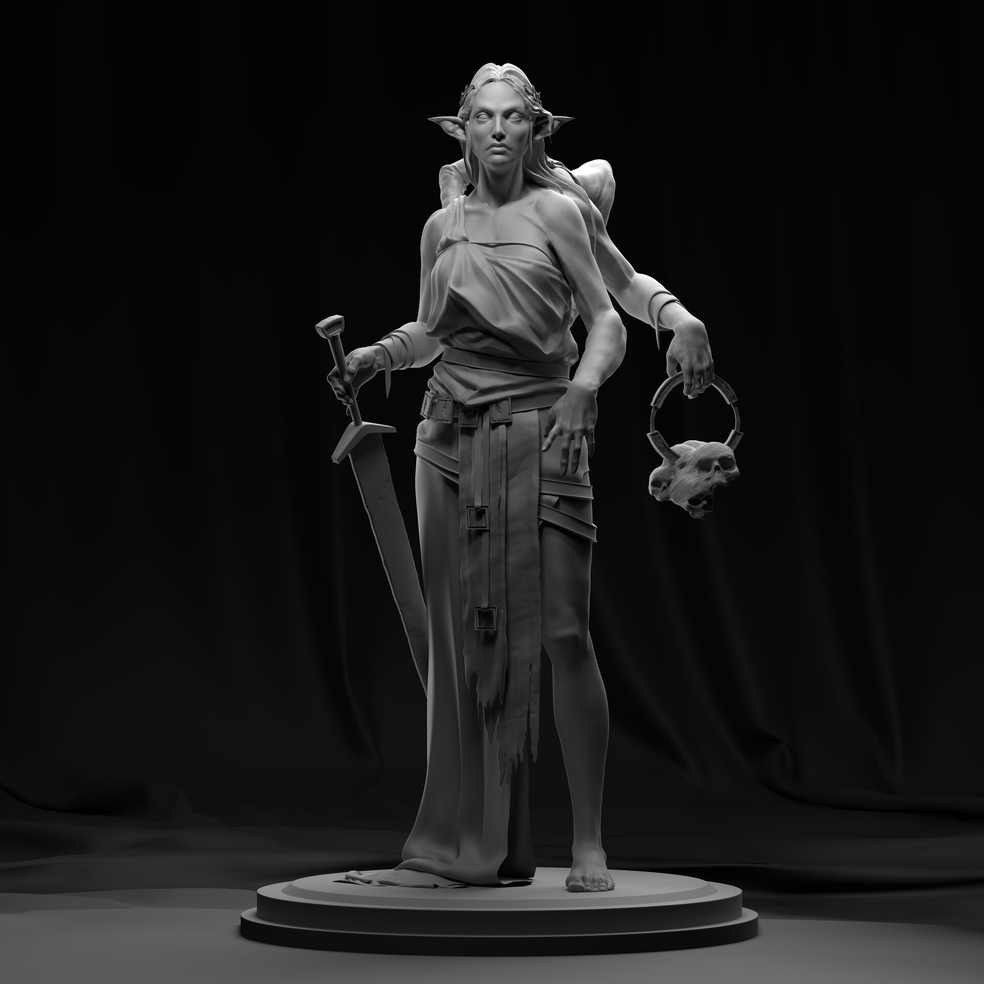 ArtStation - "Althéa" 3D character