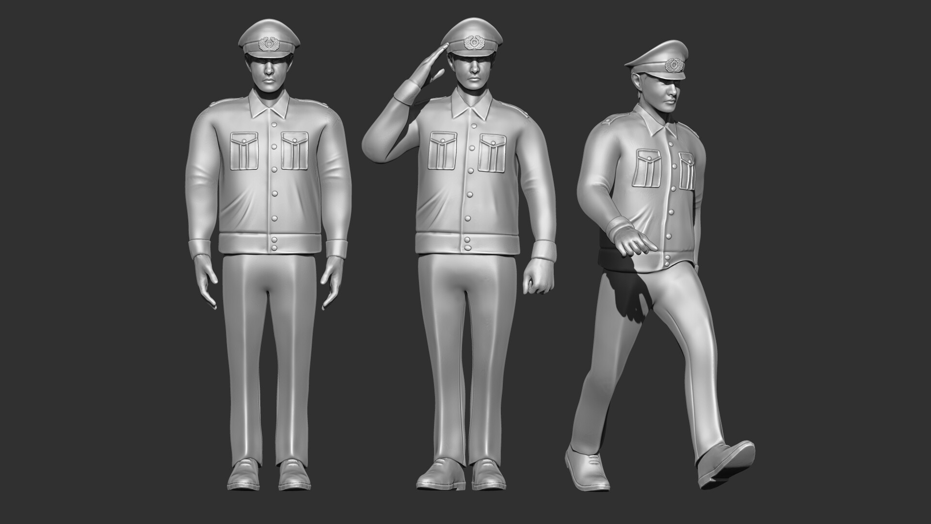 ArtStation - Print ready Police man