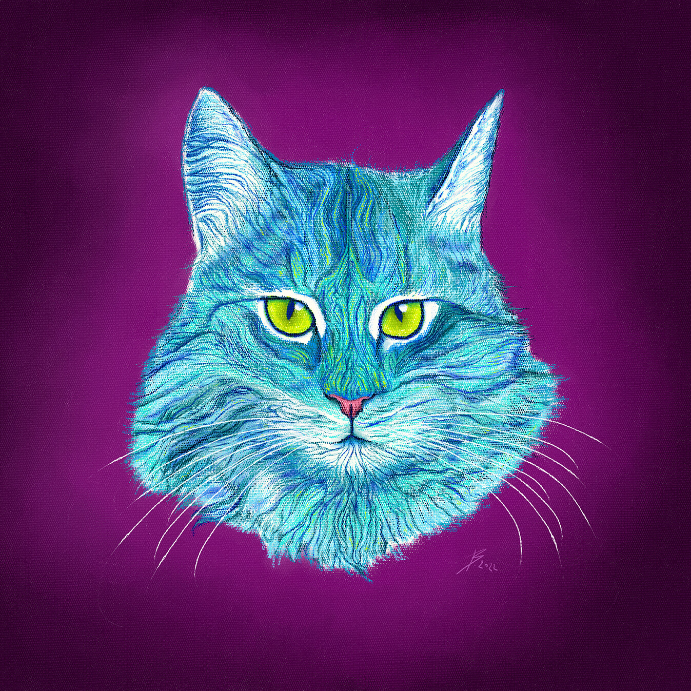 ArtStation - Blue Cat