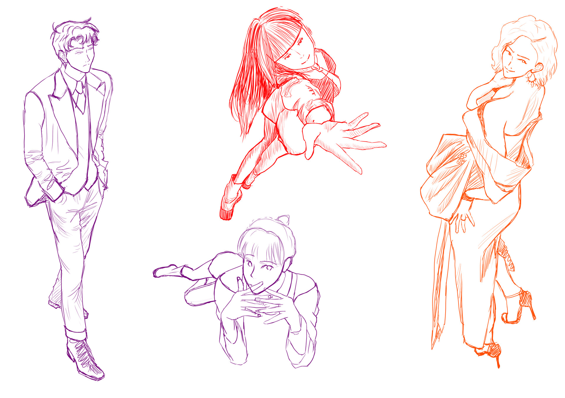 ArtStation - Quick Figure Sketches