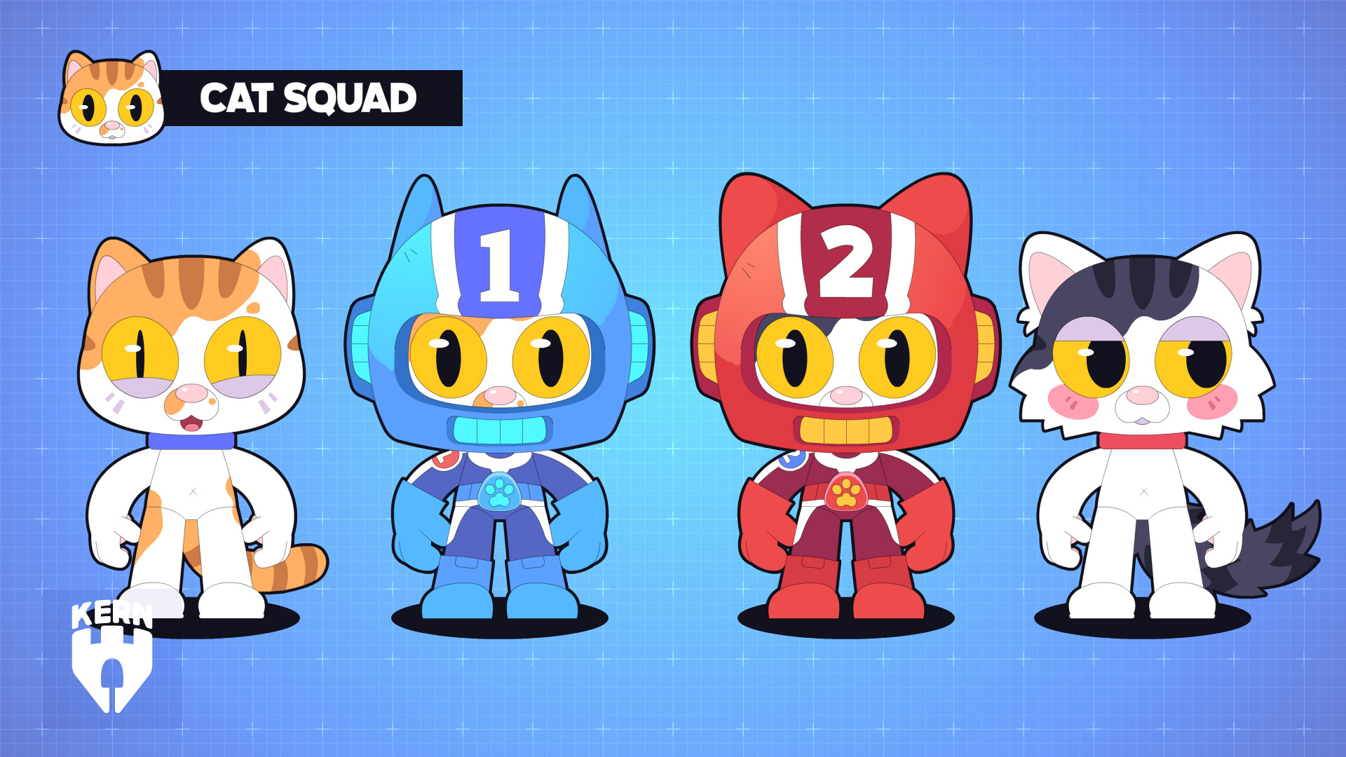 ArtStation - Daily practice-Cat squad